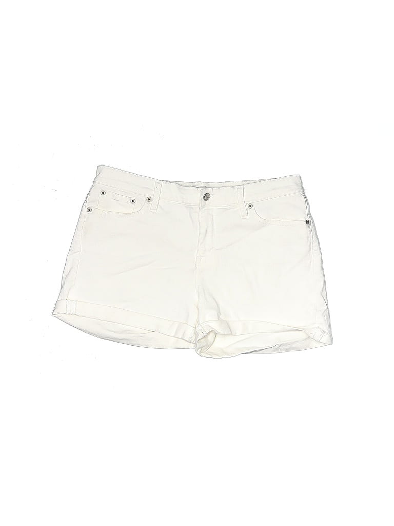 J.Crew Factory Store Ivory Denim Shorts 30 Waist - 75% off | ThredUp