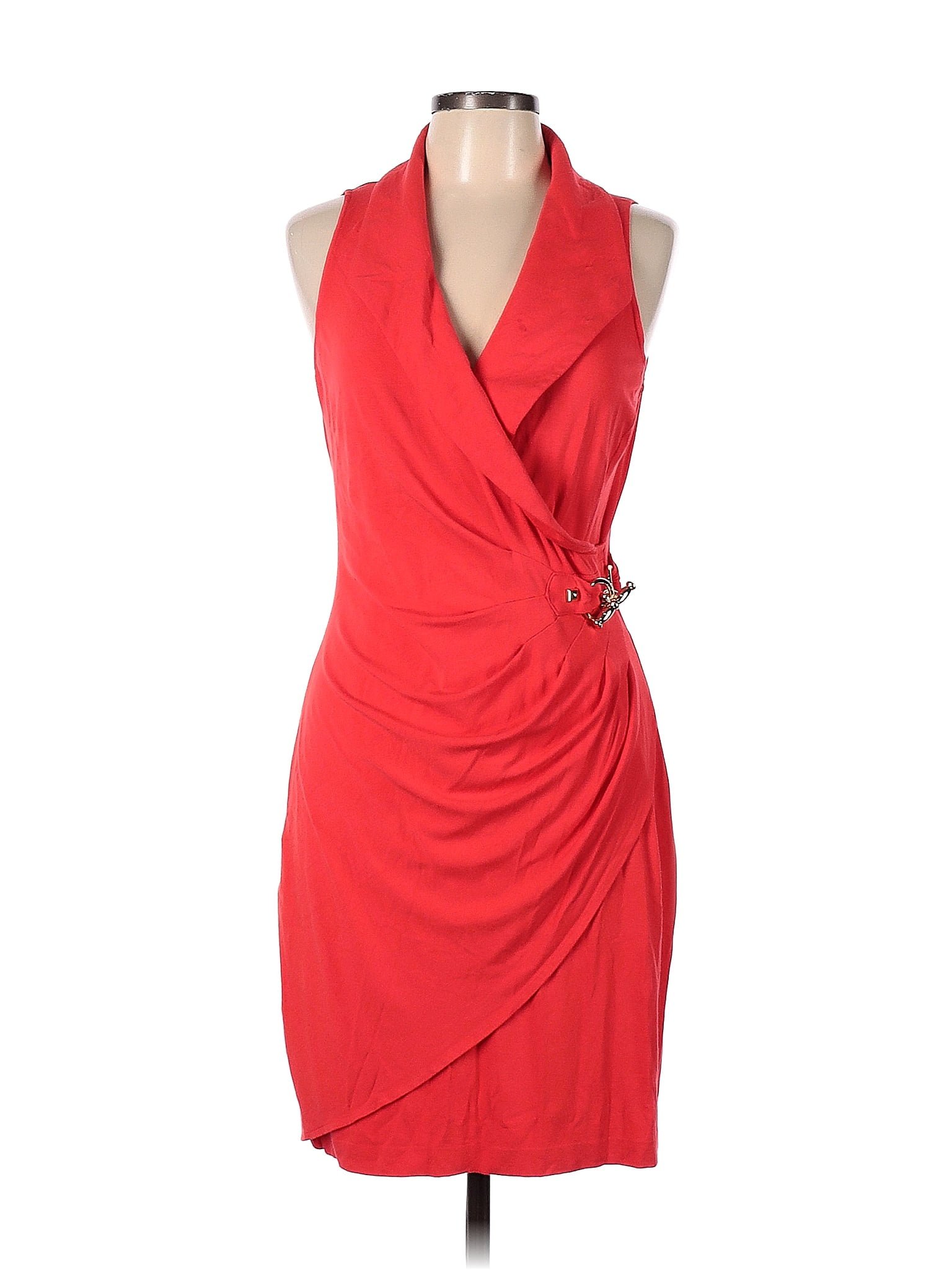 Cache Solid Red Cocktail Dress Size L - 66% off | thredUP