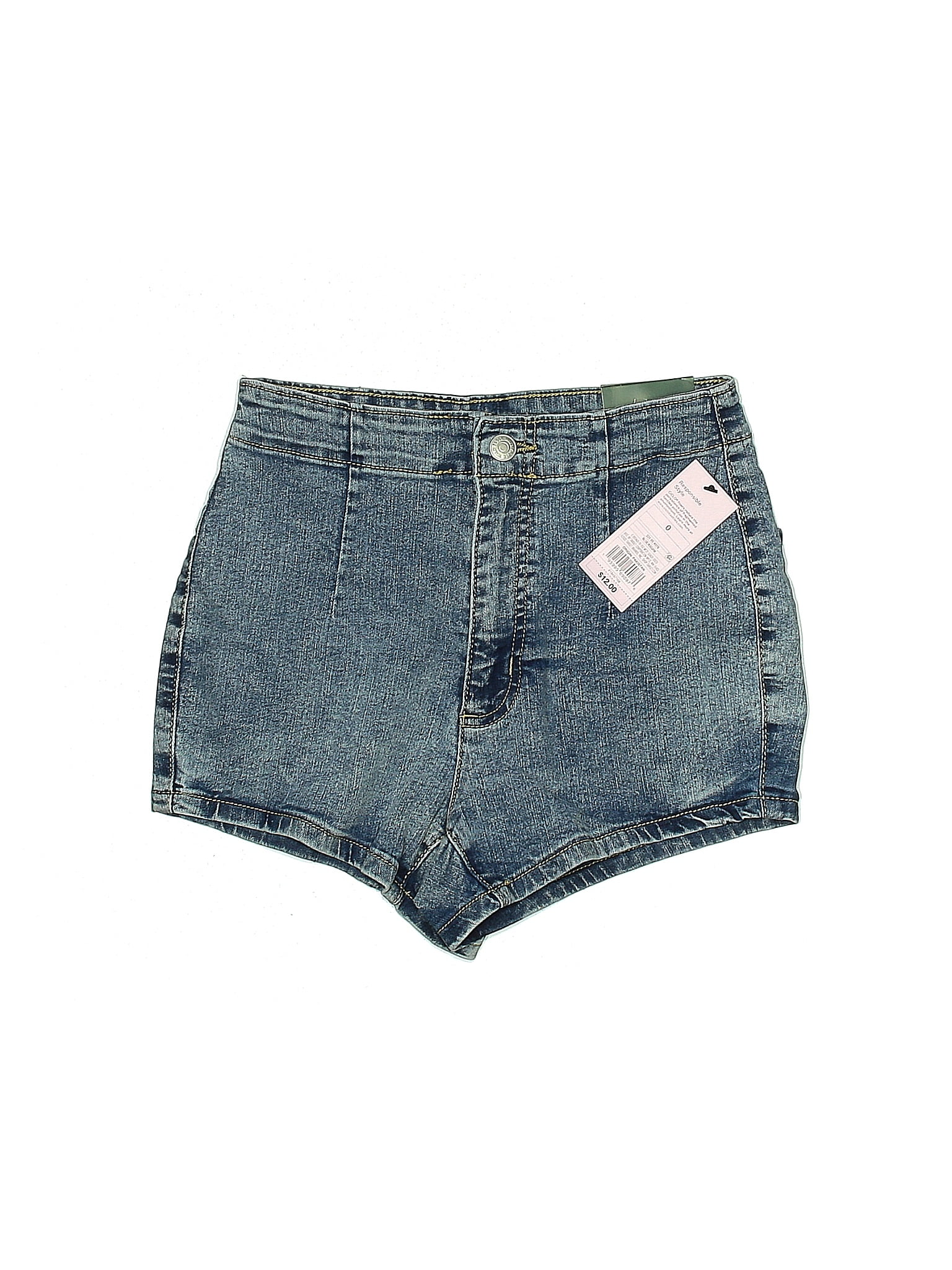 Wild Fable Solid Blue Denim Shorts Size 0 - 16% off | ThredUp
