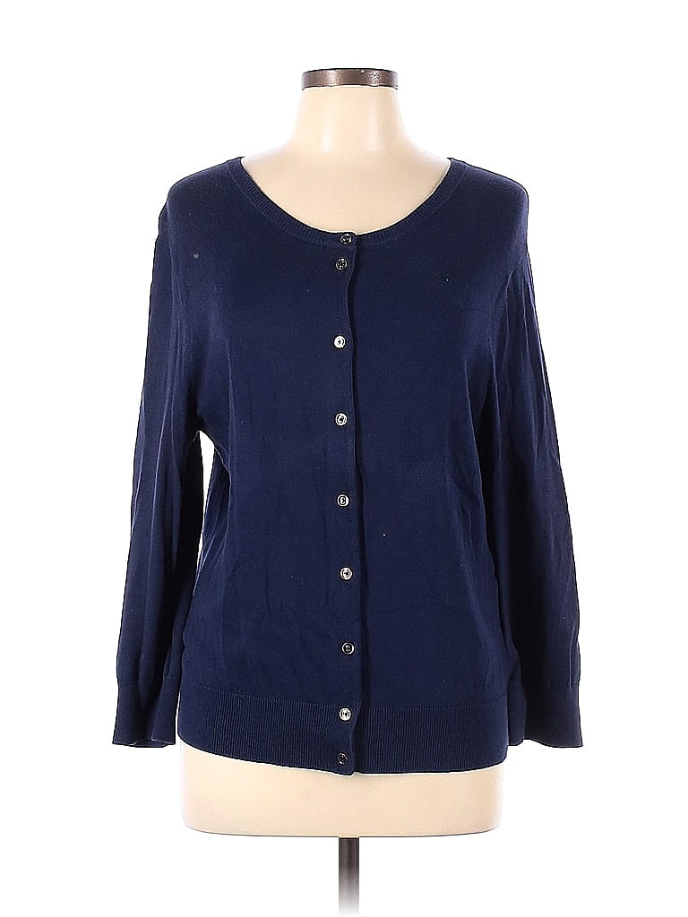 Cable & Gauge Blue Cardigan Size L - 62% off | thredUP