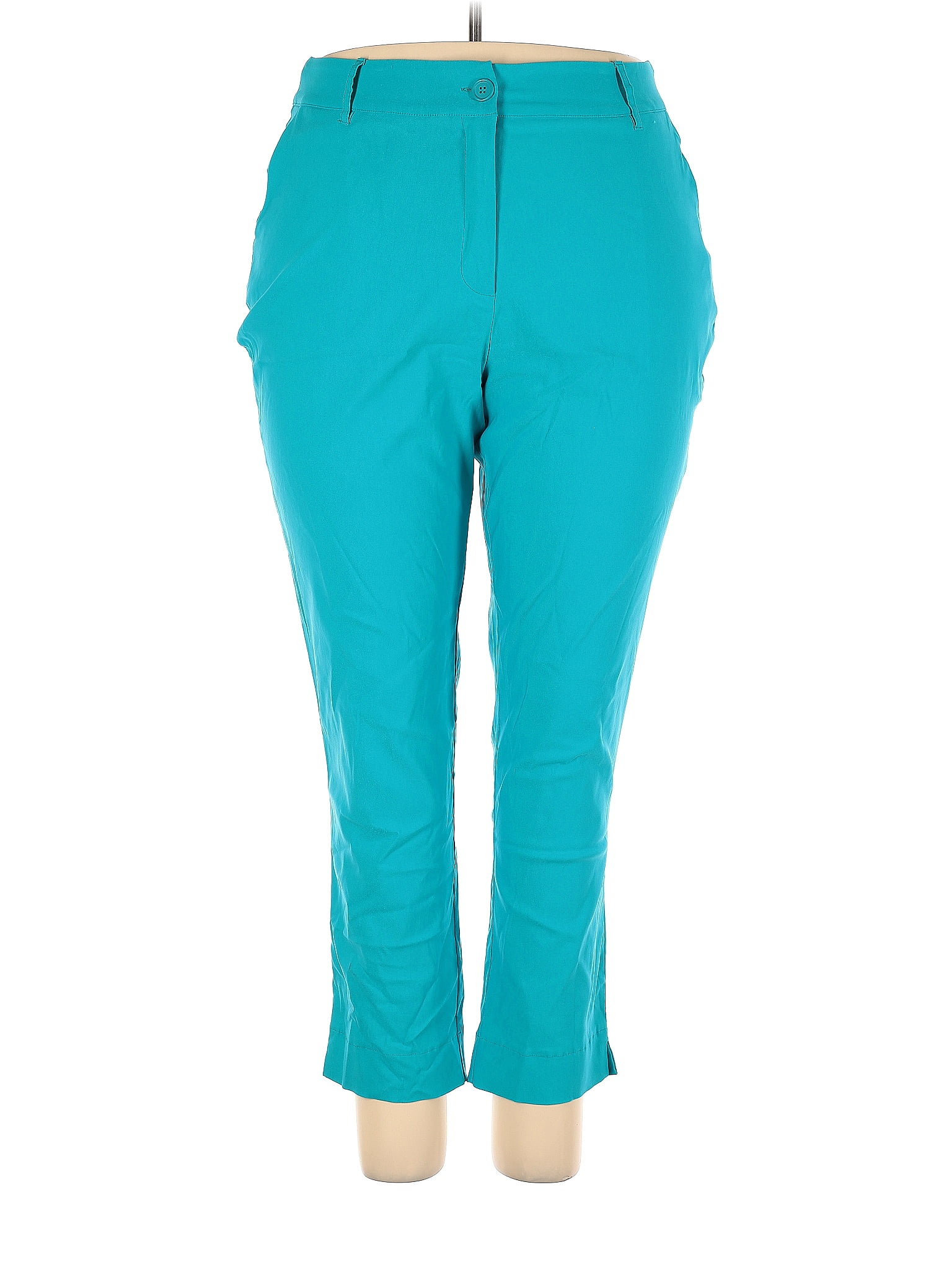 Ashley Stewart Solid Blue Dress Pants Size 18 Plus 71 Off Thredup