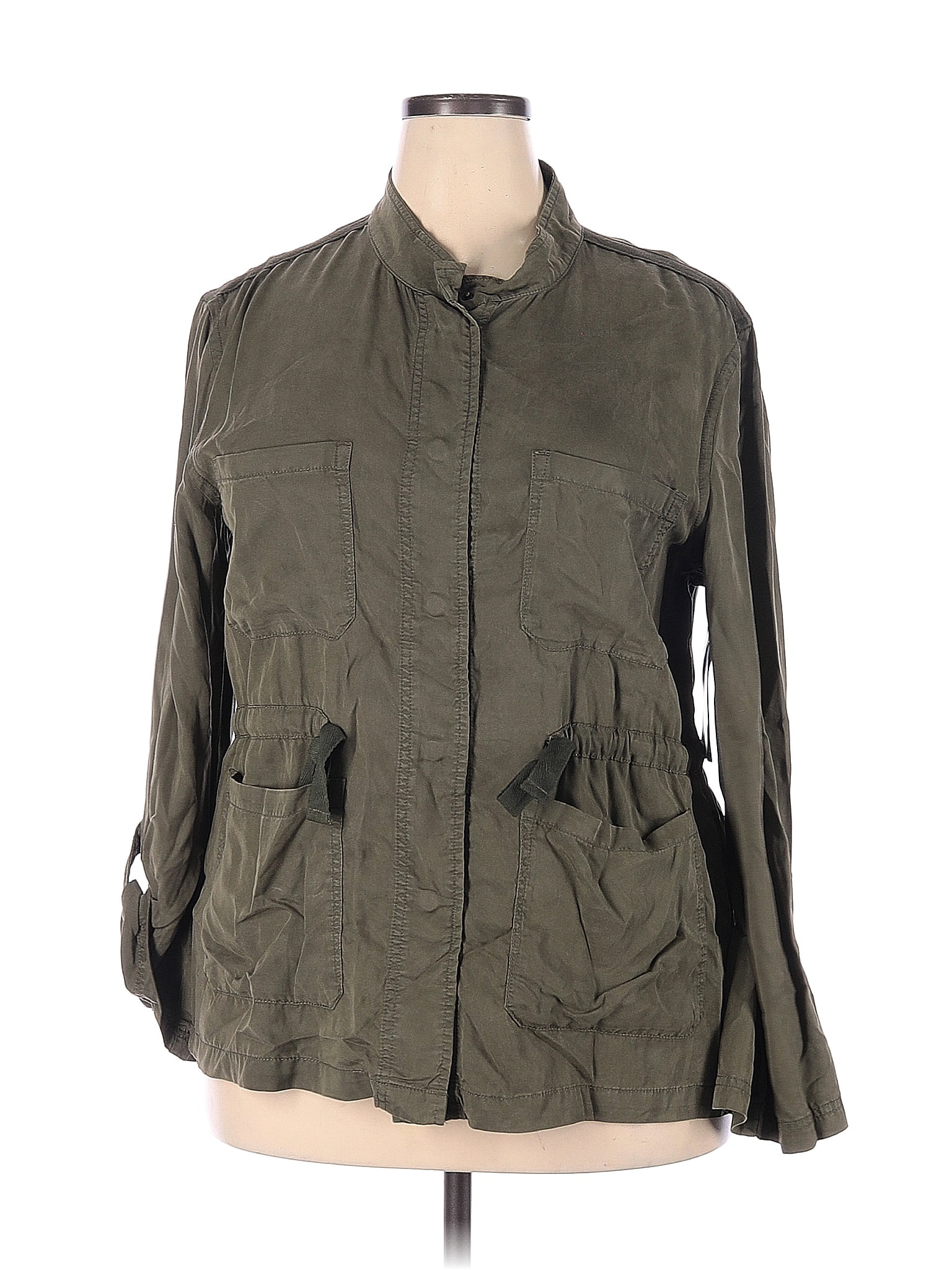 Social Standard by Sanctuary 100% Tencel Lyocell Green Jacket Size XXL ...