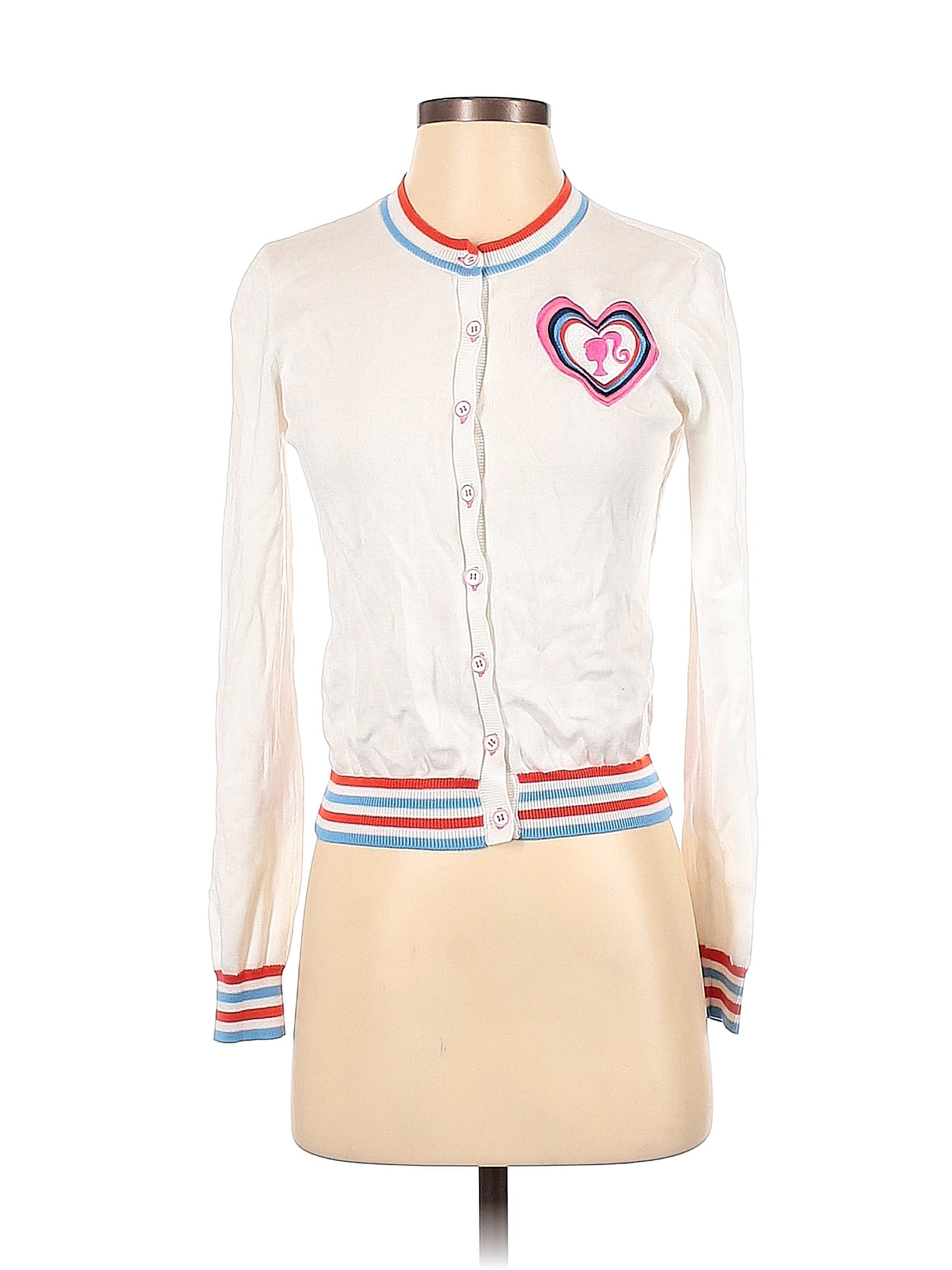 ModCloth x Barbie White Cardigan Size S - 55% off | thredUP