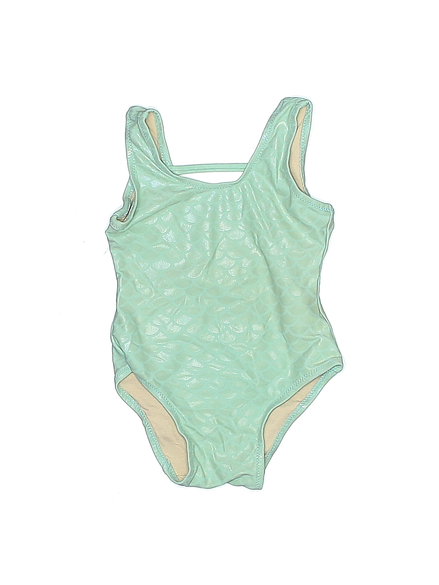 Shade Critters Solid Blue Green One Piece Swimsuit Size 6 12 Mo 54