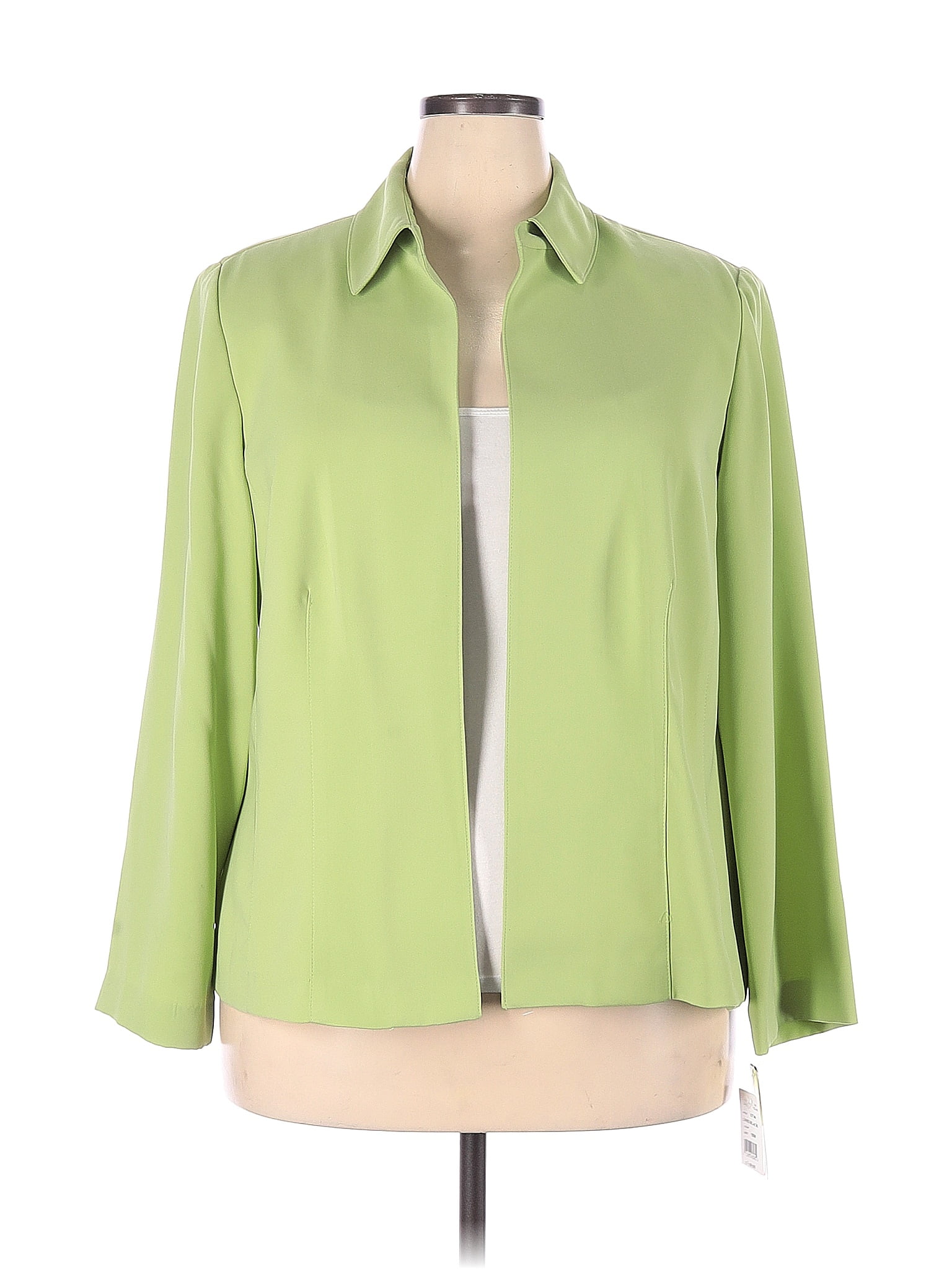 Dana Kay 100% Polyester Green Jacket Size 18 (Plus) - 71% off | thredUP