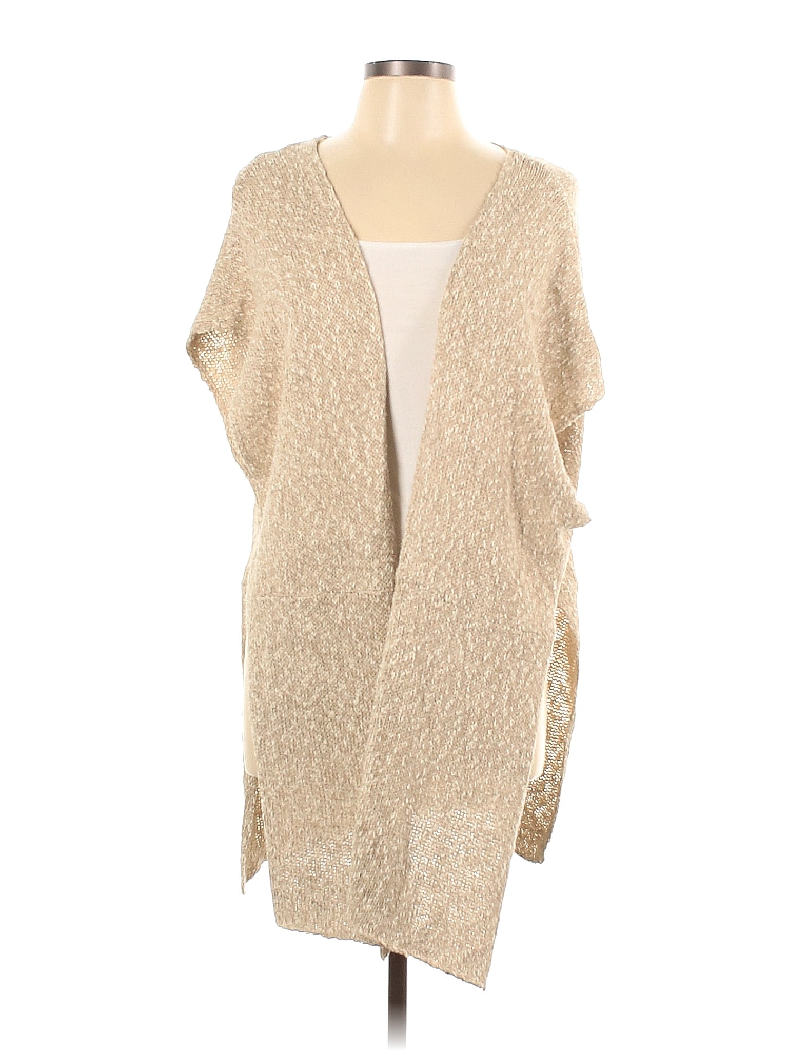 bryn WALKER Color Block Tan Cardigan Size L - 75% off | thredUP