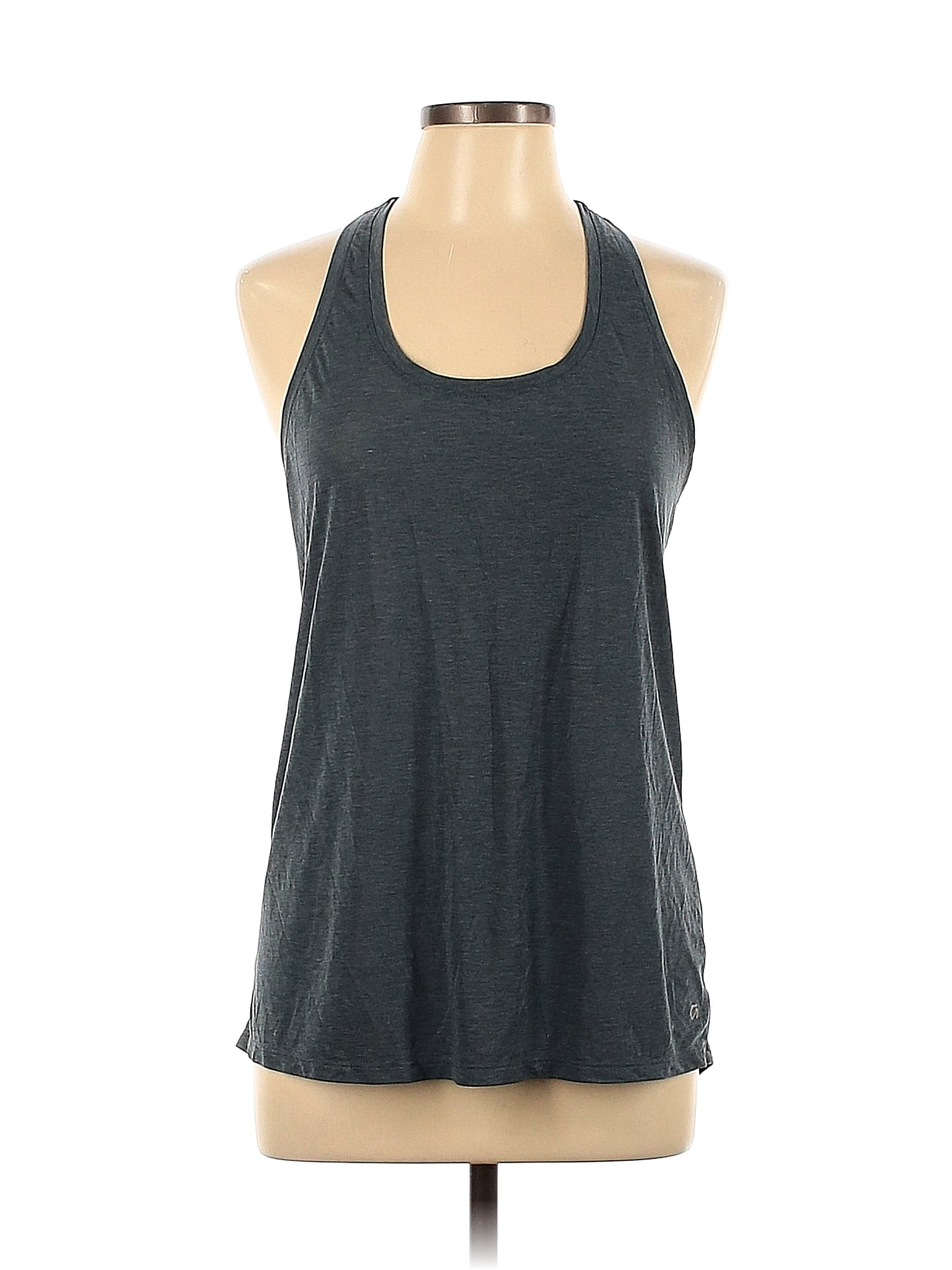 Gap Fit Color Block Teal Gray Active Tank Size L - 53% off | ThredUp