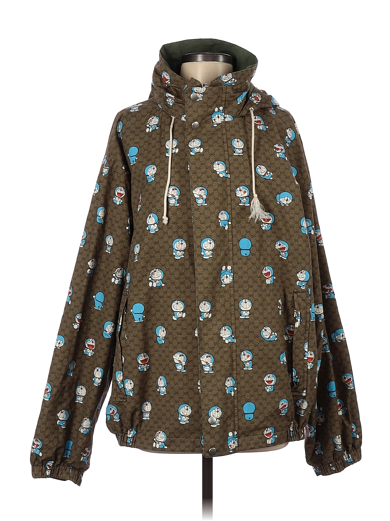 Gucci x Doraemon 100% Cotton Polka Dots Brown Reversible Heavyweight ...