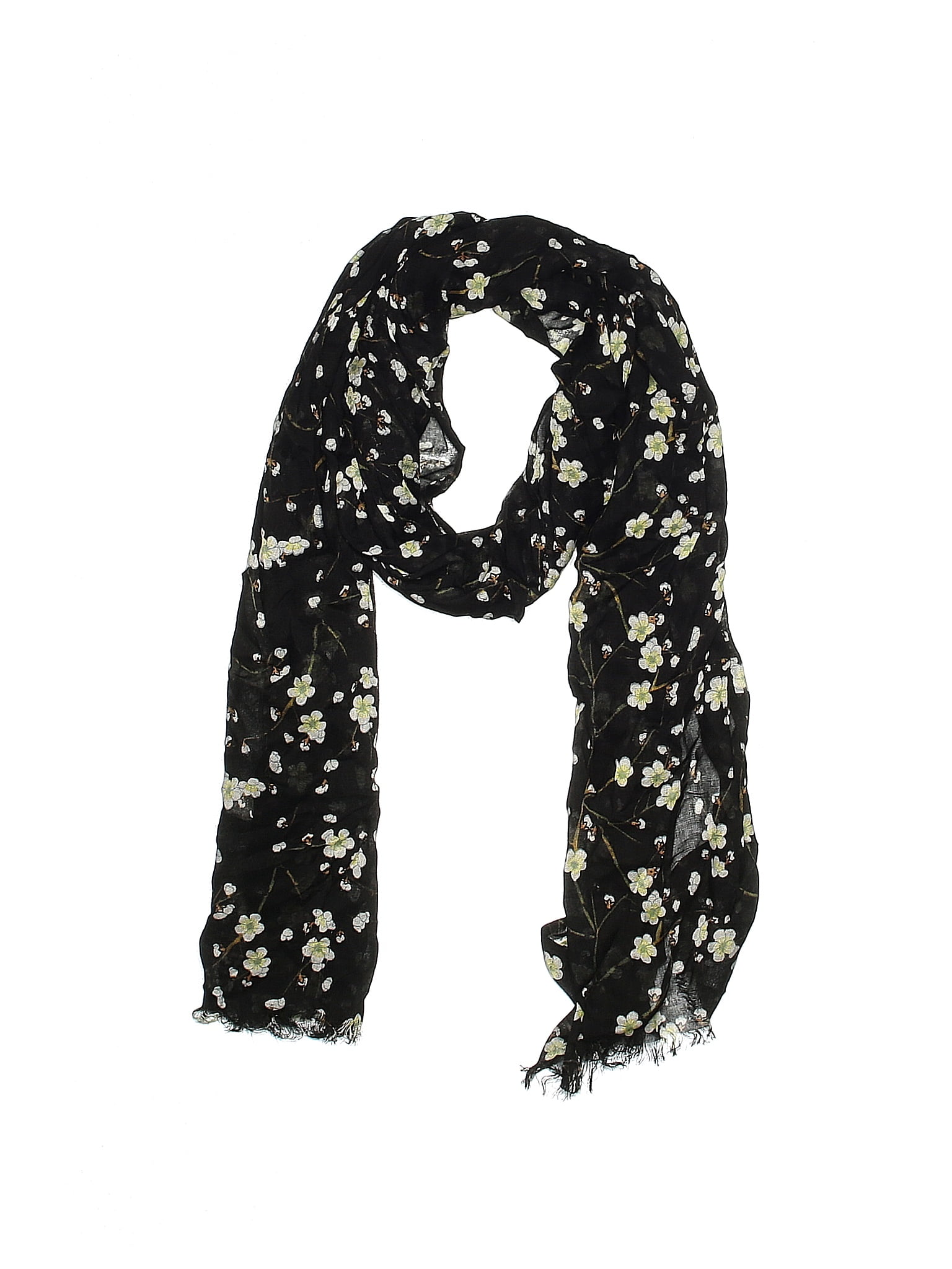 ONAM 100% Rayon Black Scarf One Size - 67% off | ThredUp