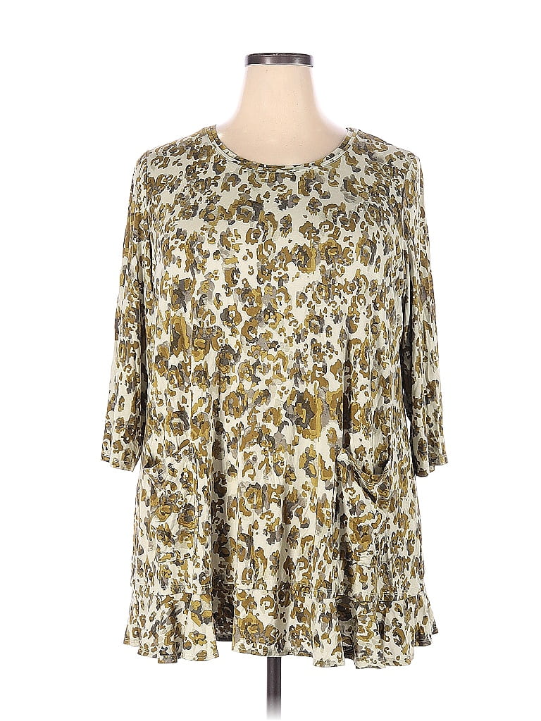 Logo By Lori Goldstein Gold Long Sleeve Top Size 2x Plus 63 Off
