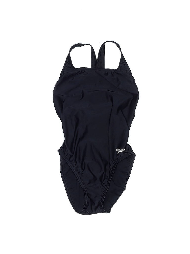 Speedo Black One Piece Swimsuit Size 8 - 53% off | ThredUp