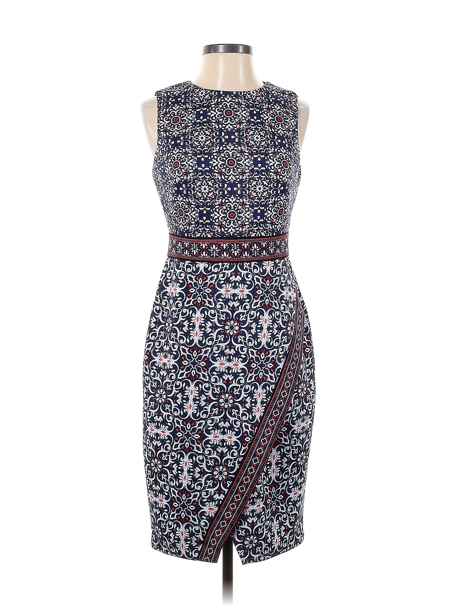 Maggy London Multi Color Blue Casual Dress Size 4 79 Off Thredup