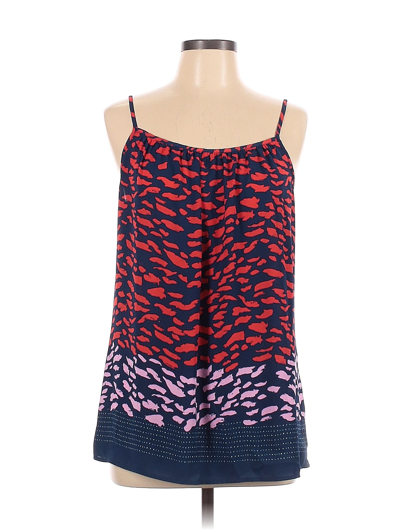 Cabi 100 Polyester Red Sleeveless Blouse Size L 65 Off Thredup