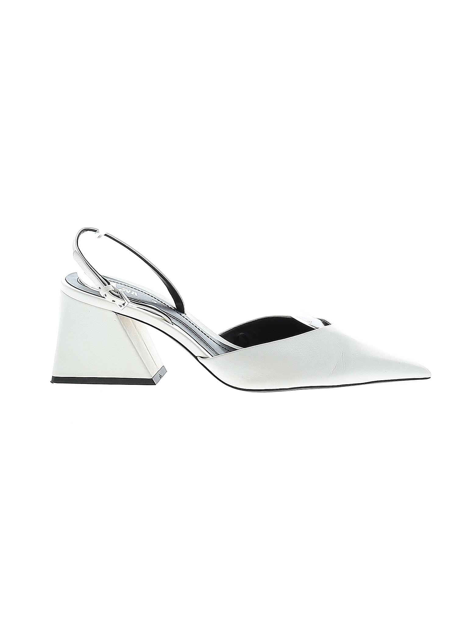 Zara White Heels Size 38 (EU) - 46% off | thredUP