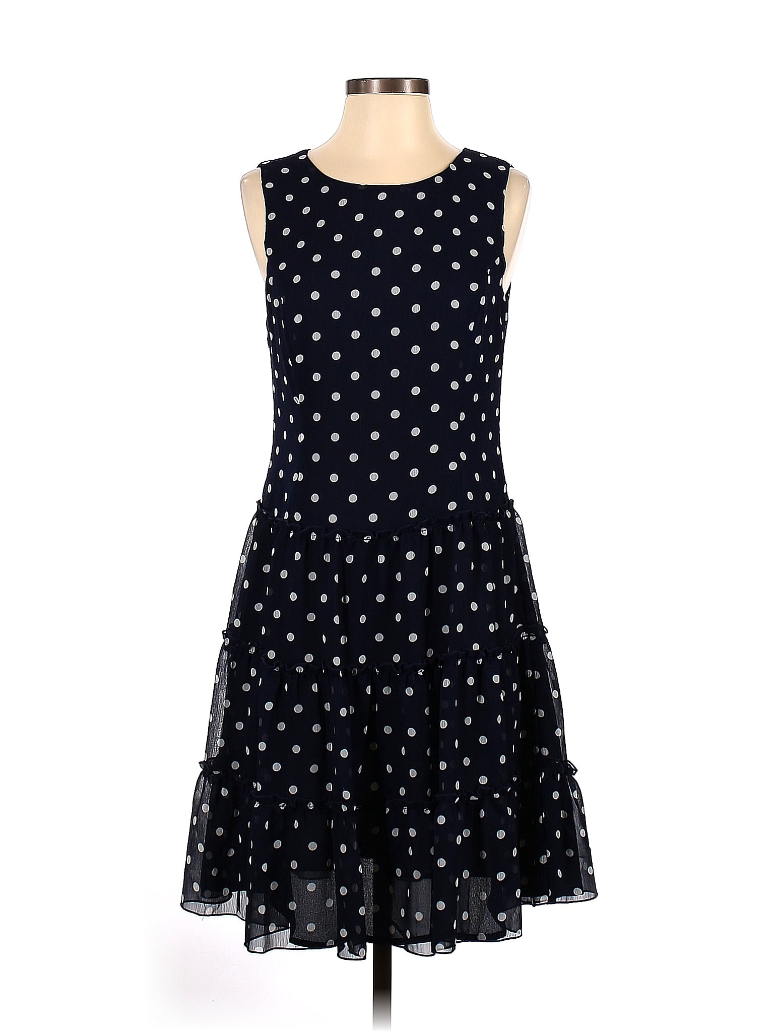 Tommy Hilfiger 100 Polyester Blue Casual Dress Size 6 77 Off Thredup