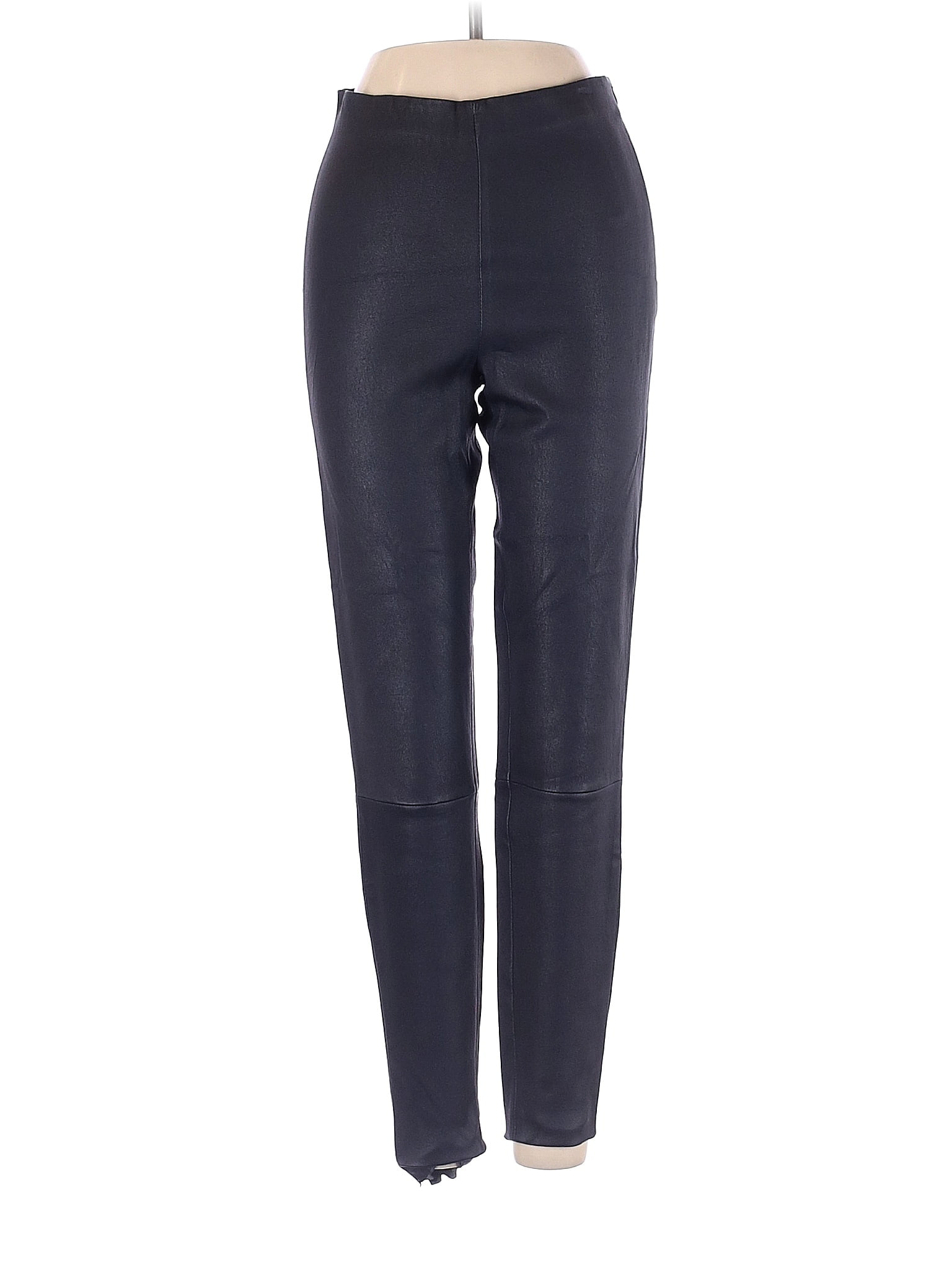 Uterque 100% Sheepskin Black Blue Leather Pants 26 Waist - 79% off ...