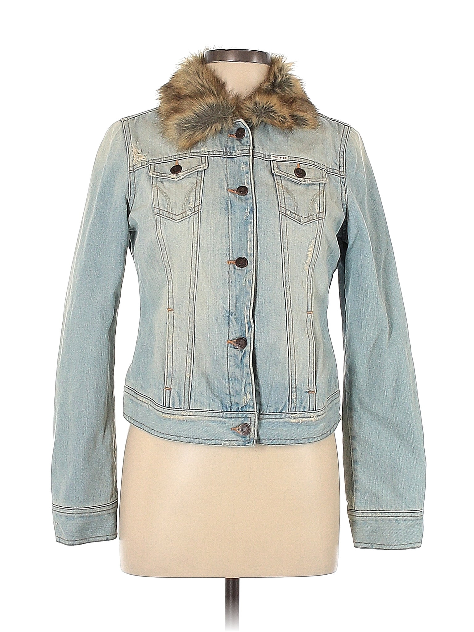 Hco 100 Cotton Blue Denim Jacket Size L 59 Off Thredup