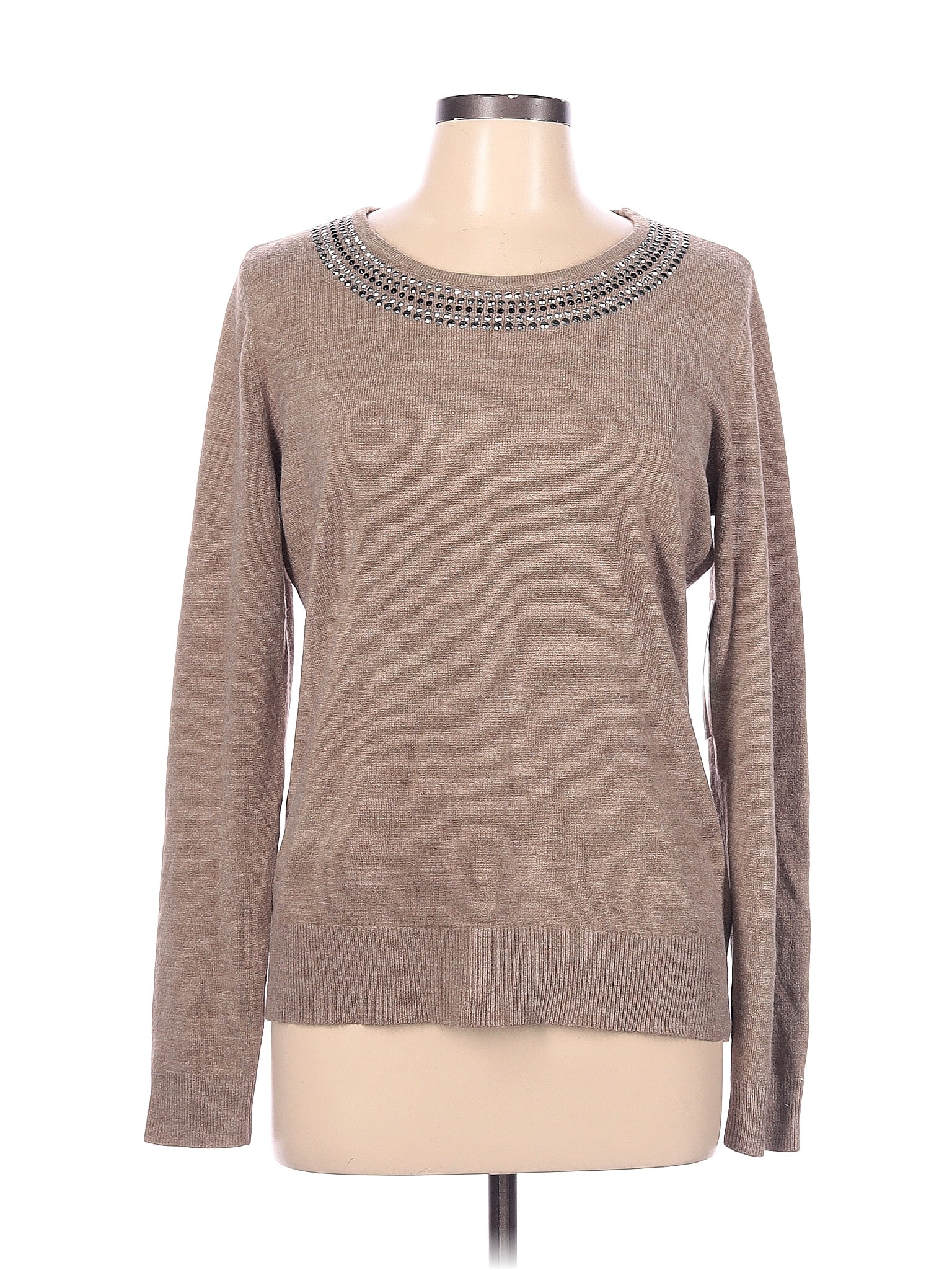 Debbie Morgan 100% Acrylic Brown Pullover Sweater Size L - 52% off ...