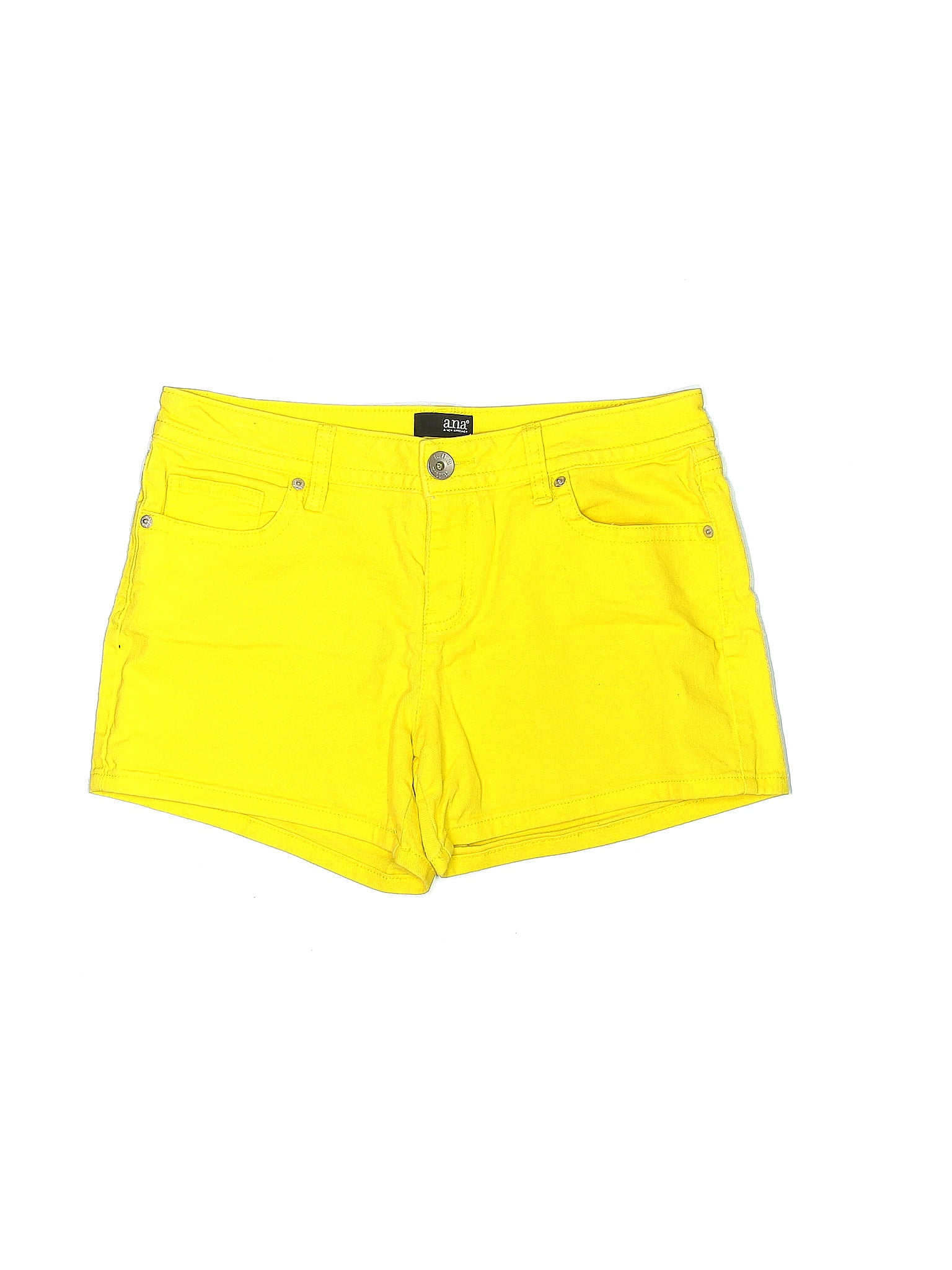 a.n.a. A New Approach Solid Yellow Denim Shorts 29 Waist - 78% off ...