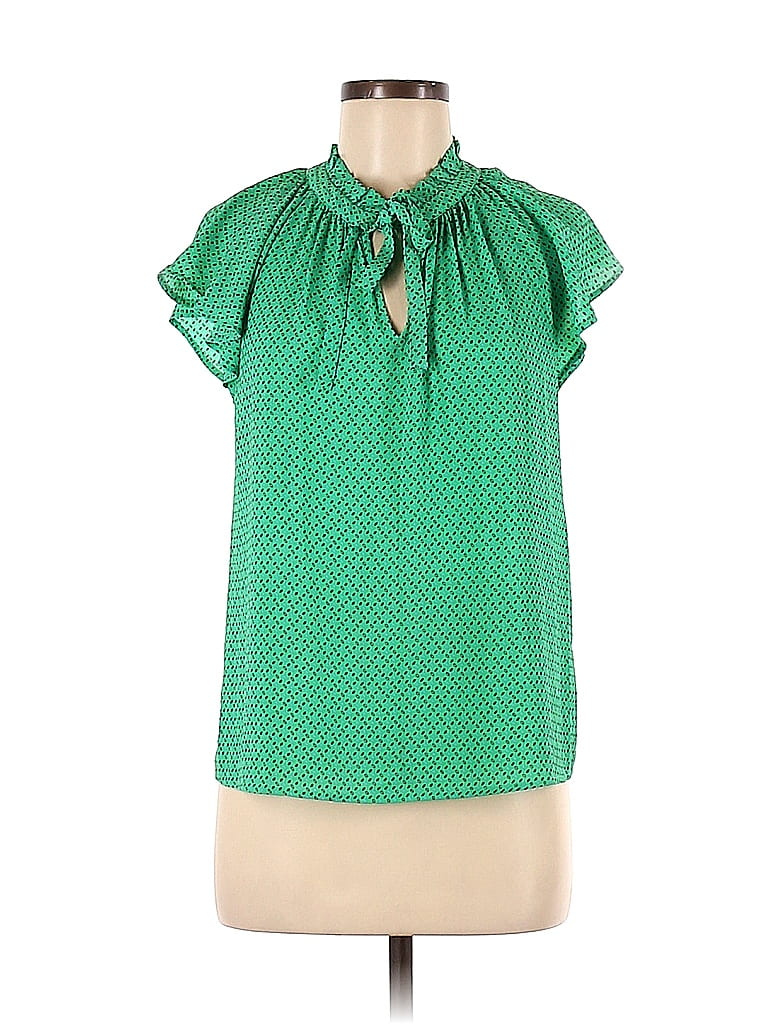 CeCe Green Short Sleeve Blouse Size M - 78% off | thredUP