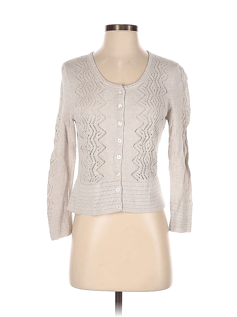 Peruvian Connection 100% Cotton Ivory Cardigan Size S - 77% off | thredUP