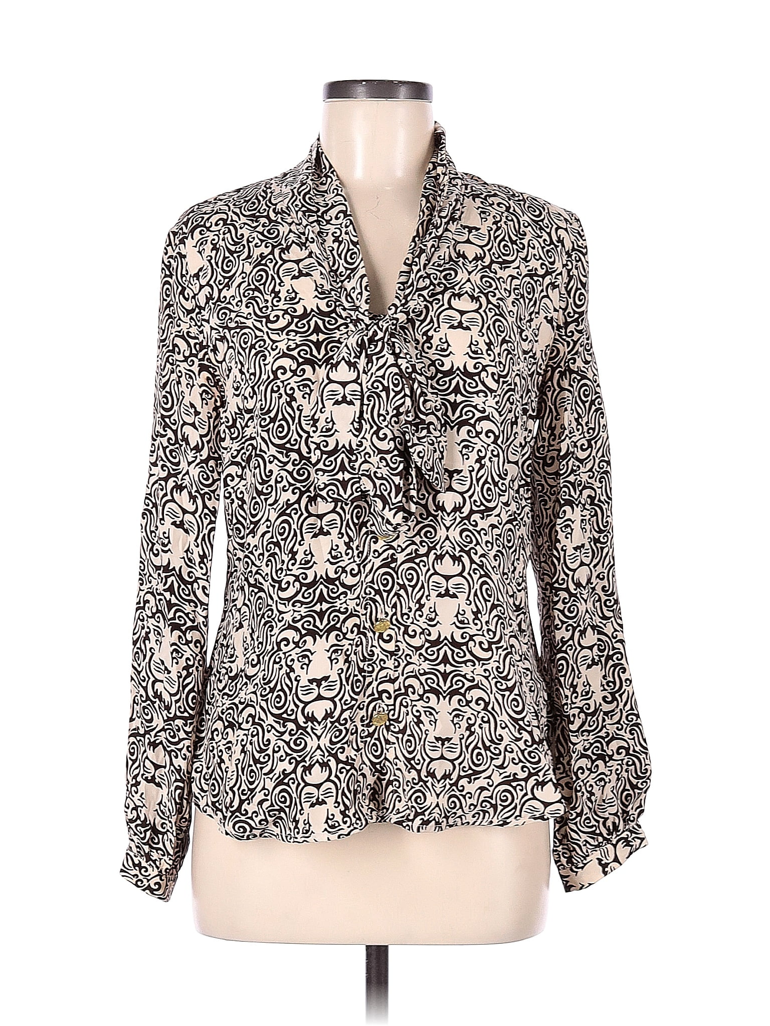 Elizabeth Mckay Ivory Long Sleeve Blouse Size 6 89 Off Thredup