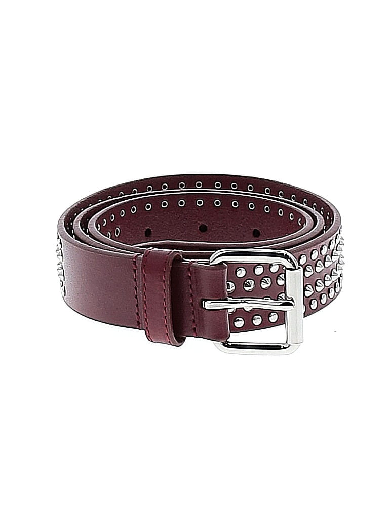 Gap 100% Leather Solid Maroon Burgundy Leather Belt Size M - 60% off ...