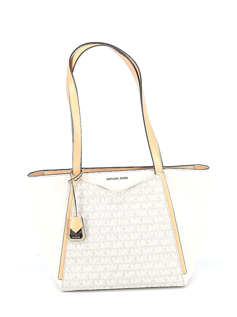Michael Michael Kors Ivory Leather Tote One Size 72 Off Thredup