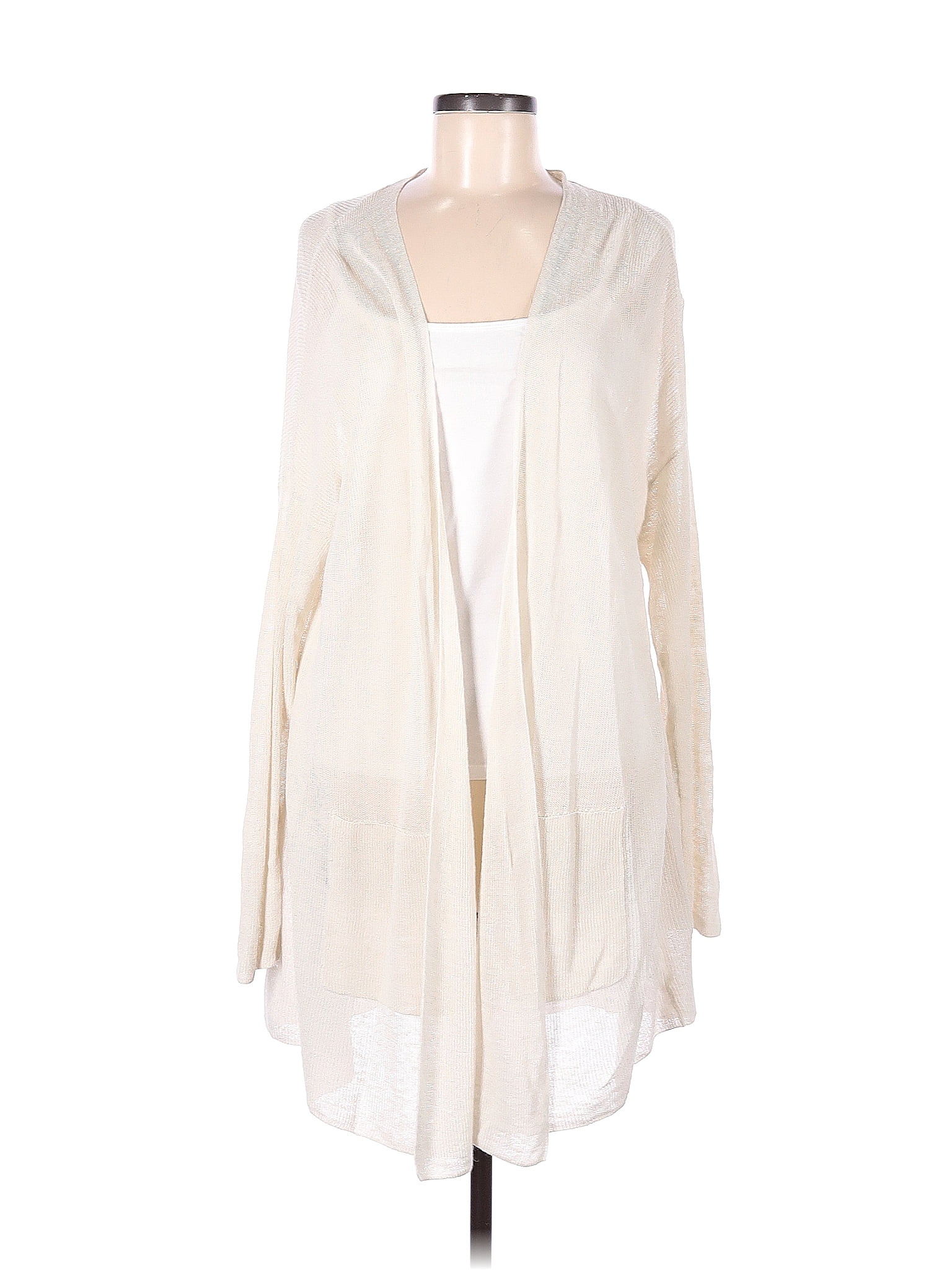 Eileen Fisher Ivory Cardigan Size M - 72% off | thredUP