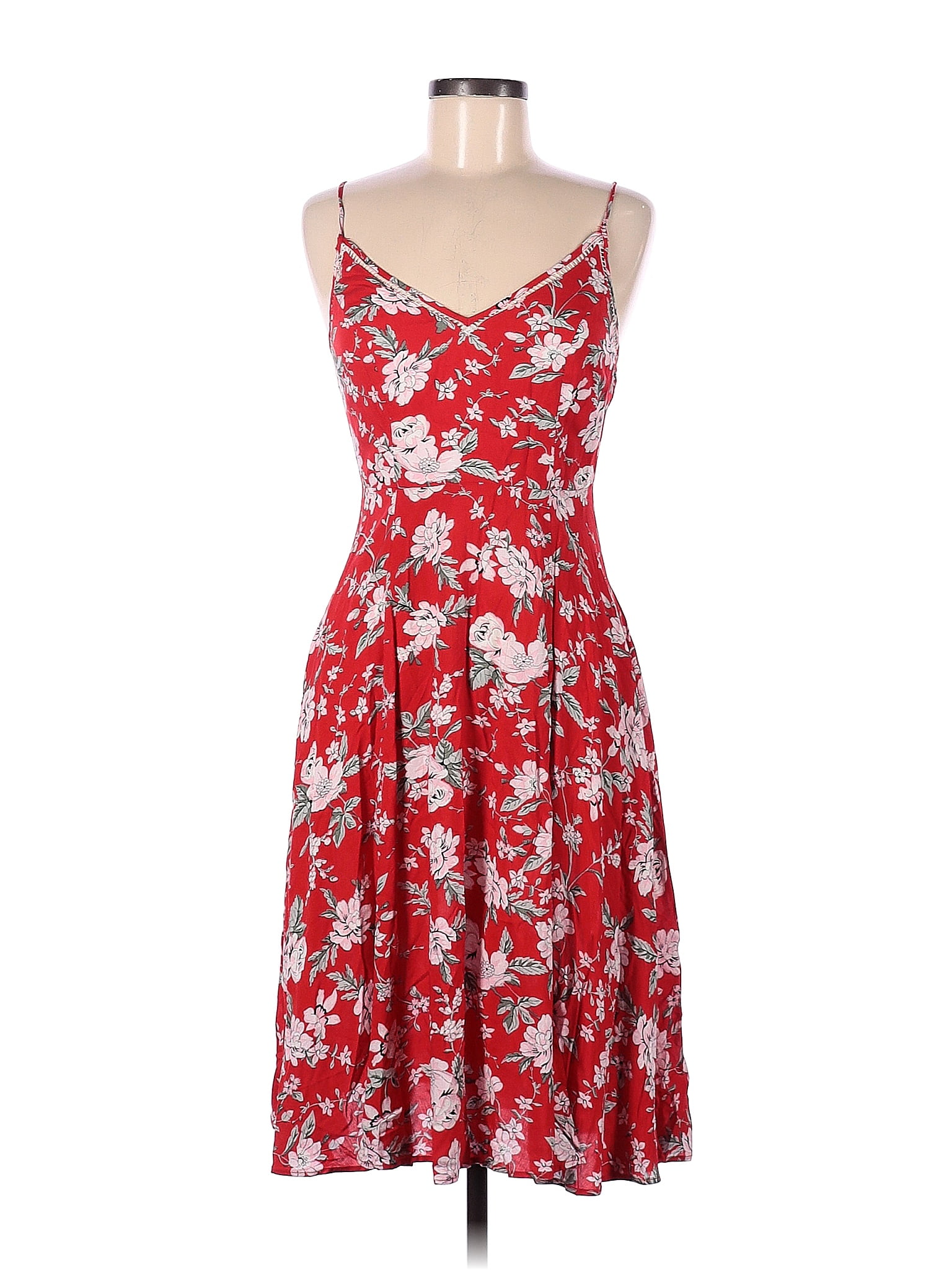Lulus 100% Rayon Red Casual Dress Size M - 56% off | thredUP