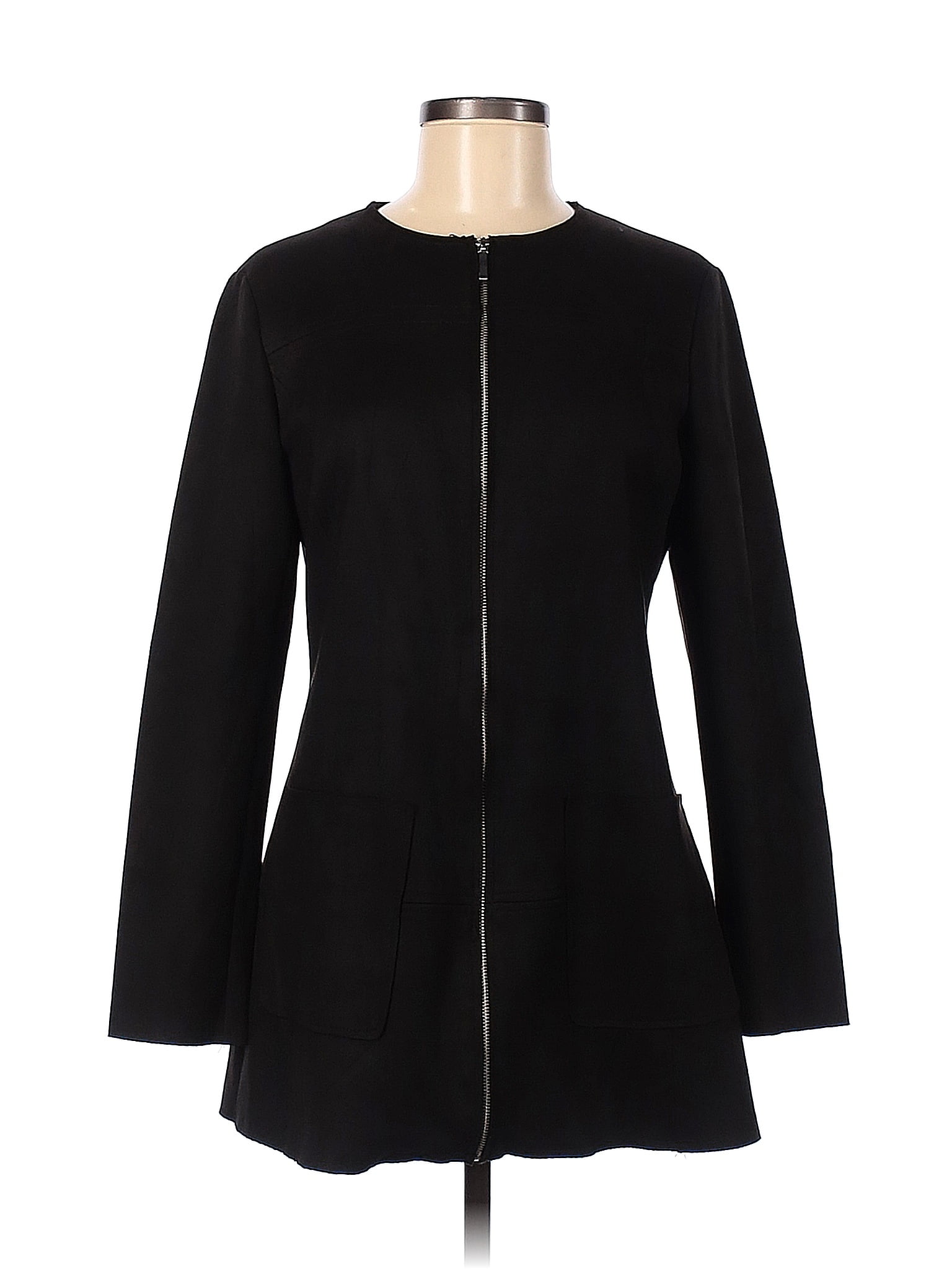 Zara Basic Solid Black Jacket Size M - 70% off | ThredUp