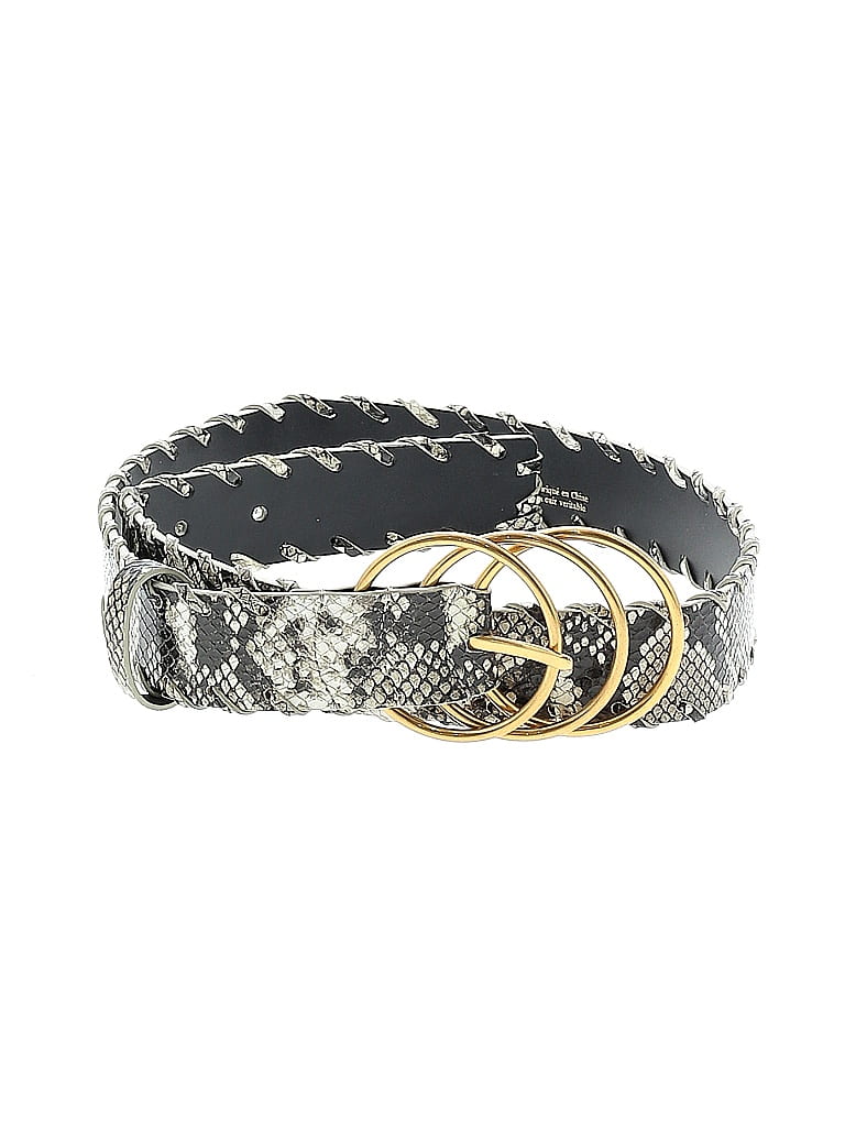 CAbi 100% Leather Snake Print Gray Leather Belt Size M - 64% off | ThredUp