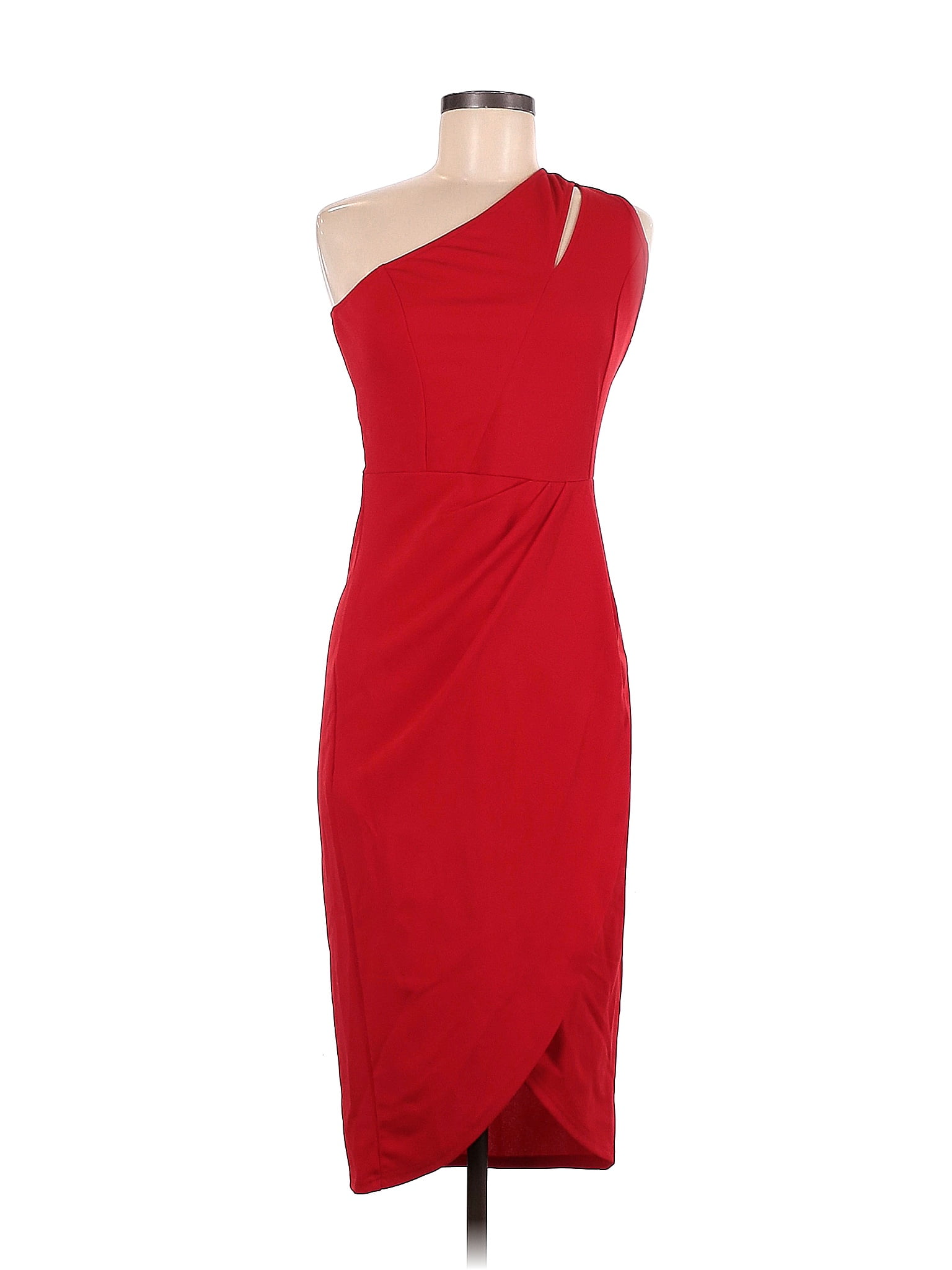 Prettygarden Solid Red Cocktail Dress Size M 57 Off Thredup