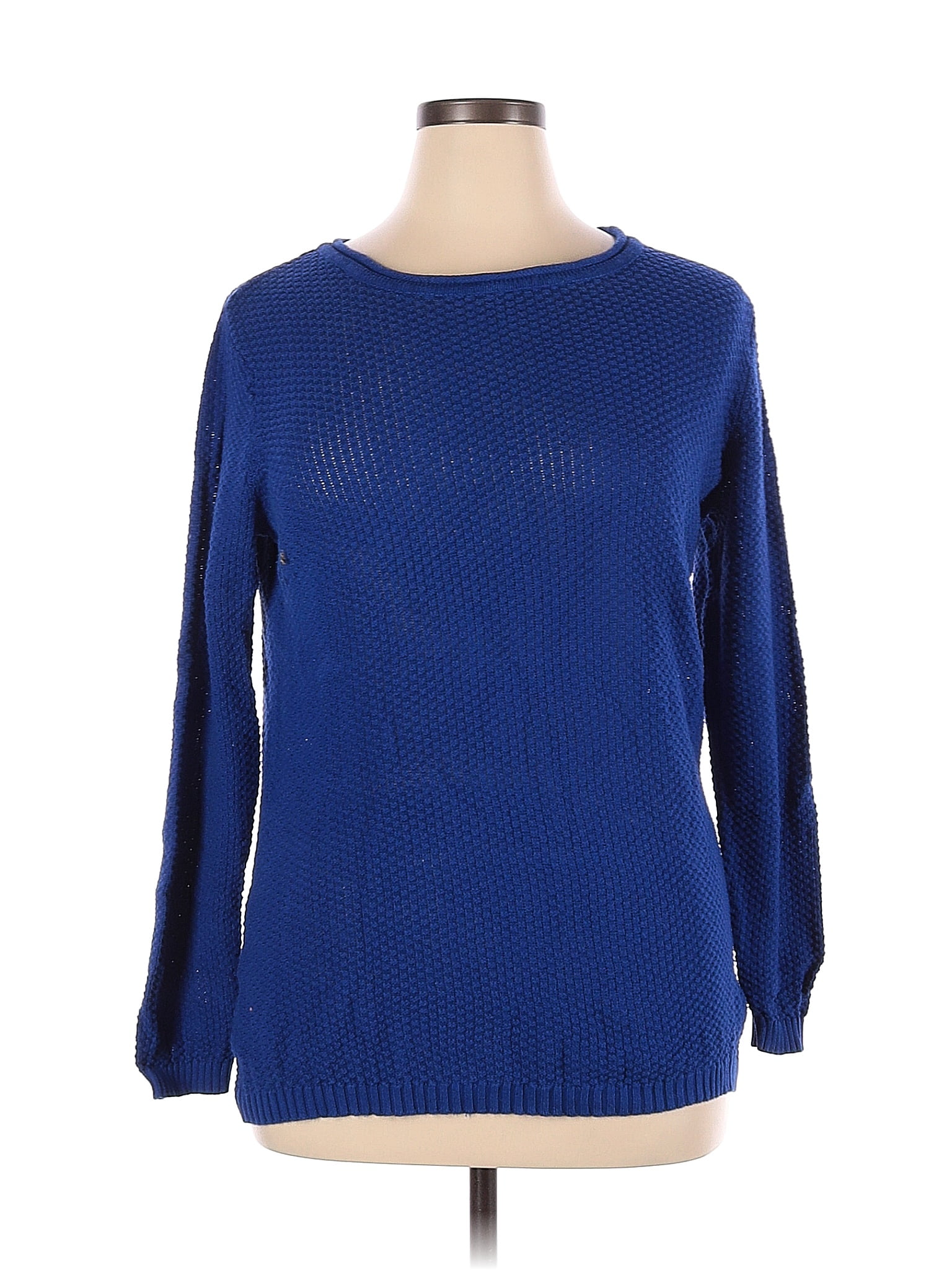 Notations 100% Cotton Blue Pullover Sweater Size XL (Petite) - 50% off ...
