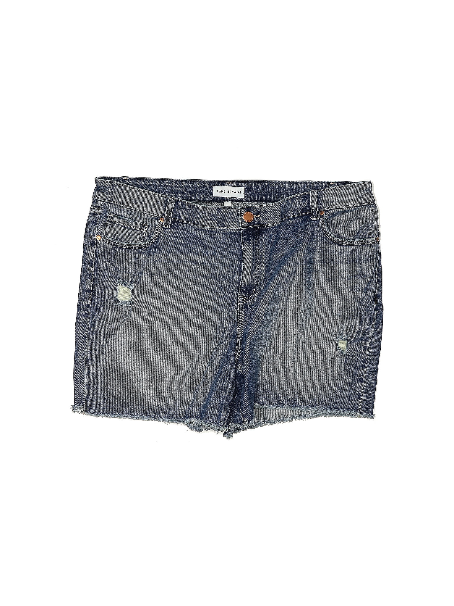 Lane Bryant Blue Denim Shorts Size 18 (Plus) - 71% off | thredUP
