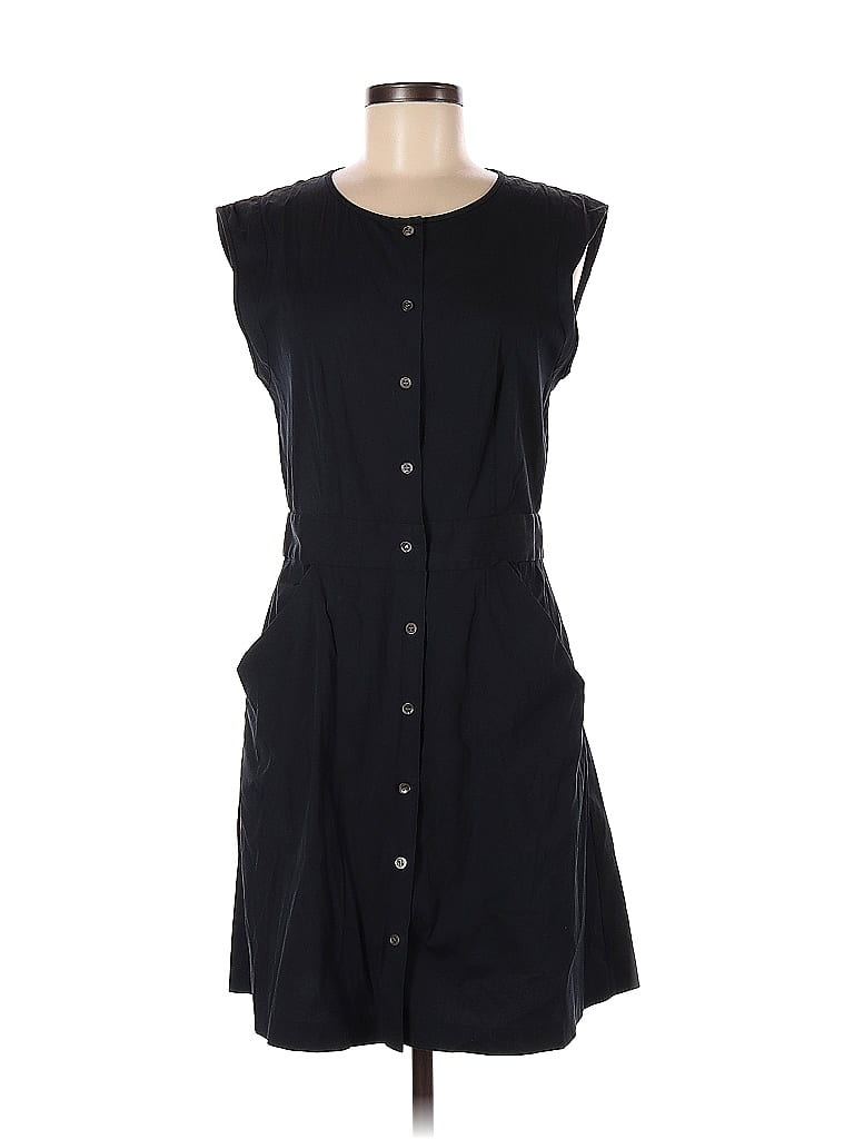 Theory Solid Black Casual Dress Size 6 83 Off Thredup