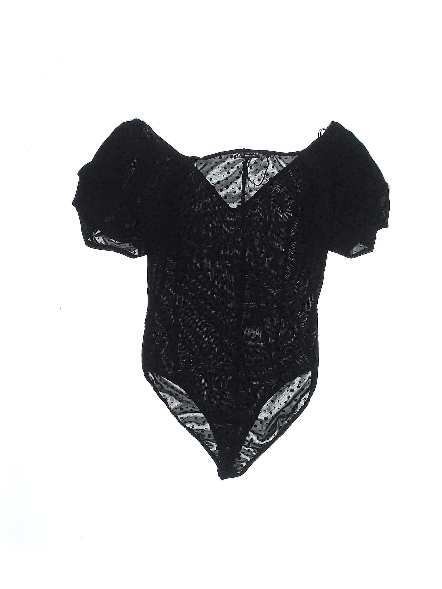 Zara Solid Black Bodysuit Size Xl 48 Off Thredup