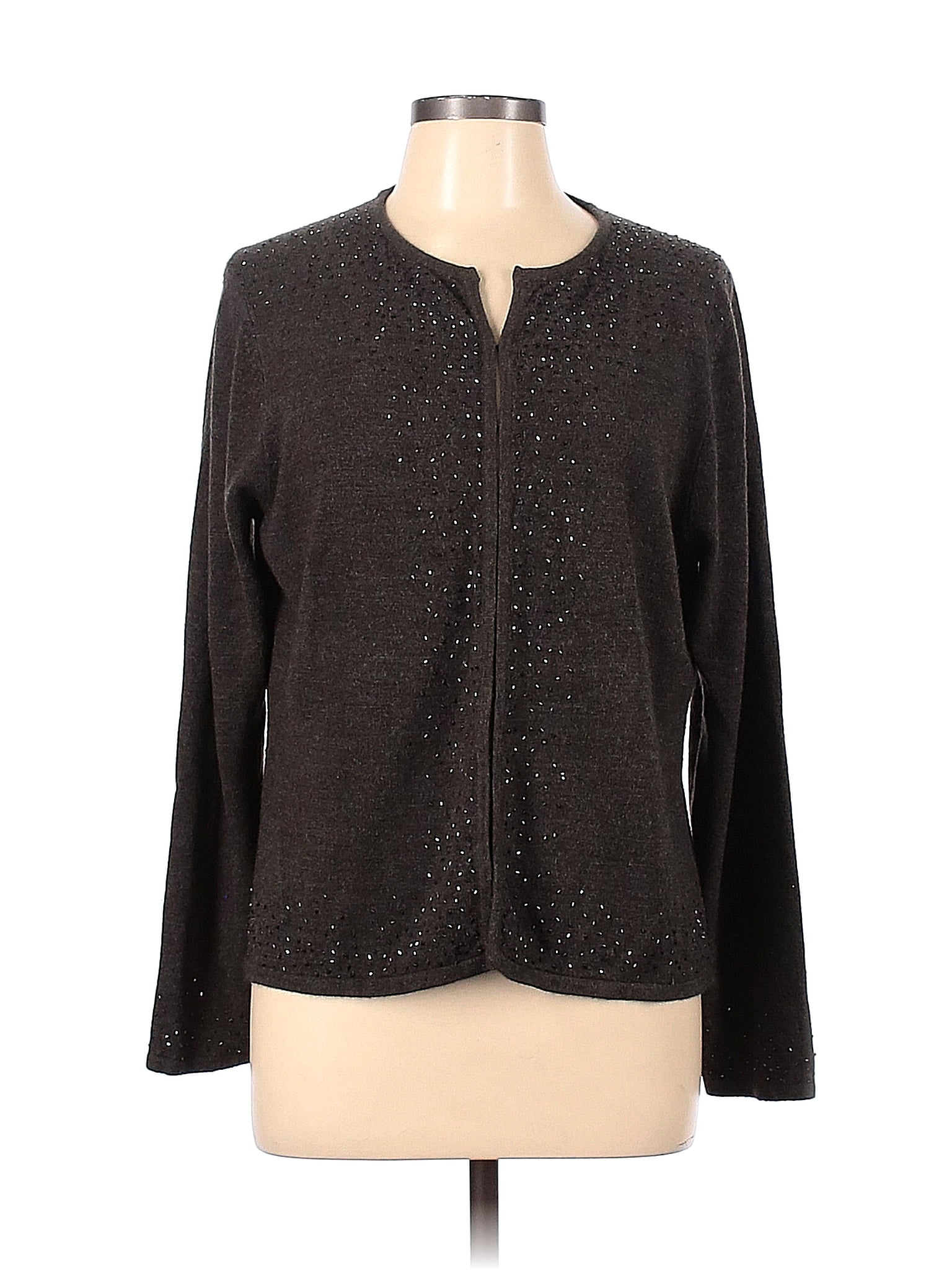 Croft & Barrow 100% Acrylic Brown Cardigan Size L - 58% off | thredUP