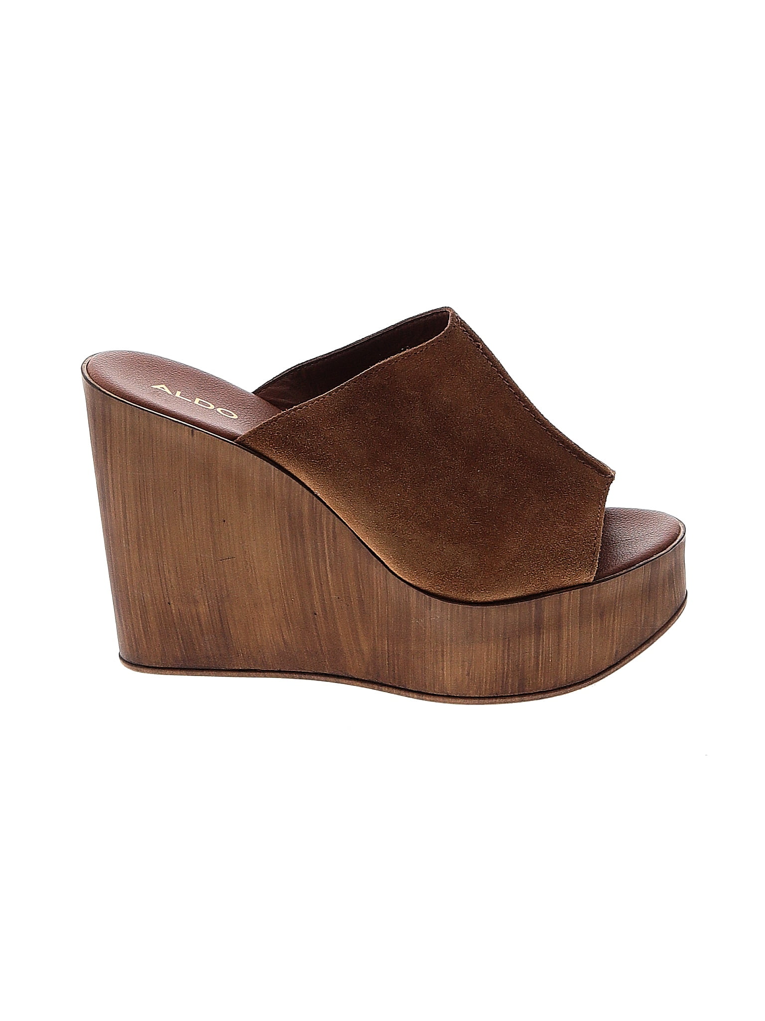 Aldo Solid Brown Wedges Size 40 (EU) - 60% off | thredUP