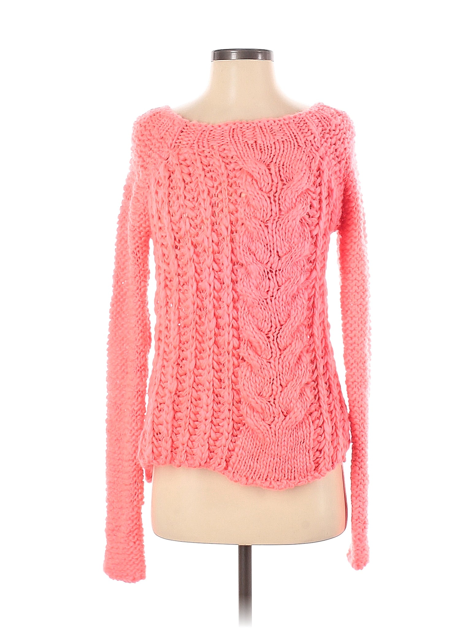 Free People Pink Pullover Sweater Size S - 68% off | thredUP