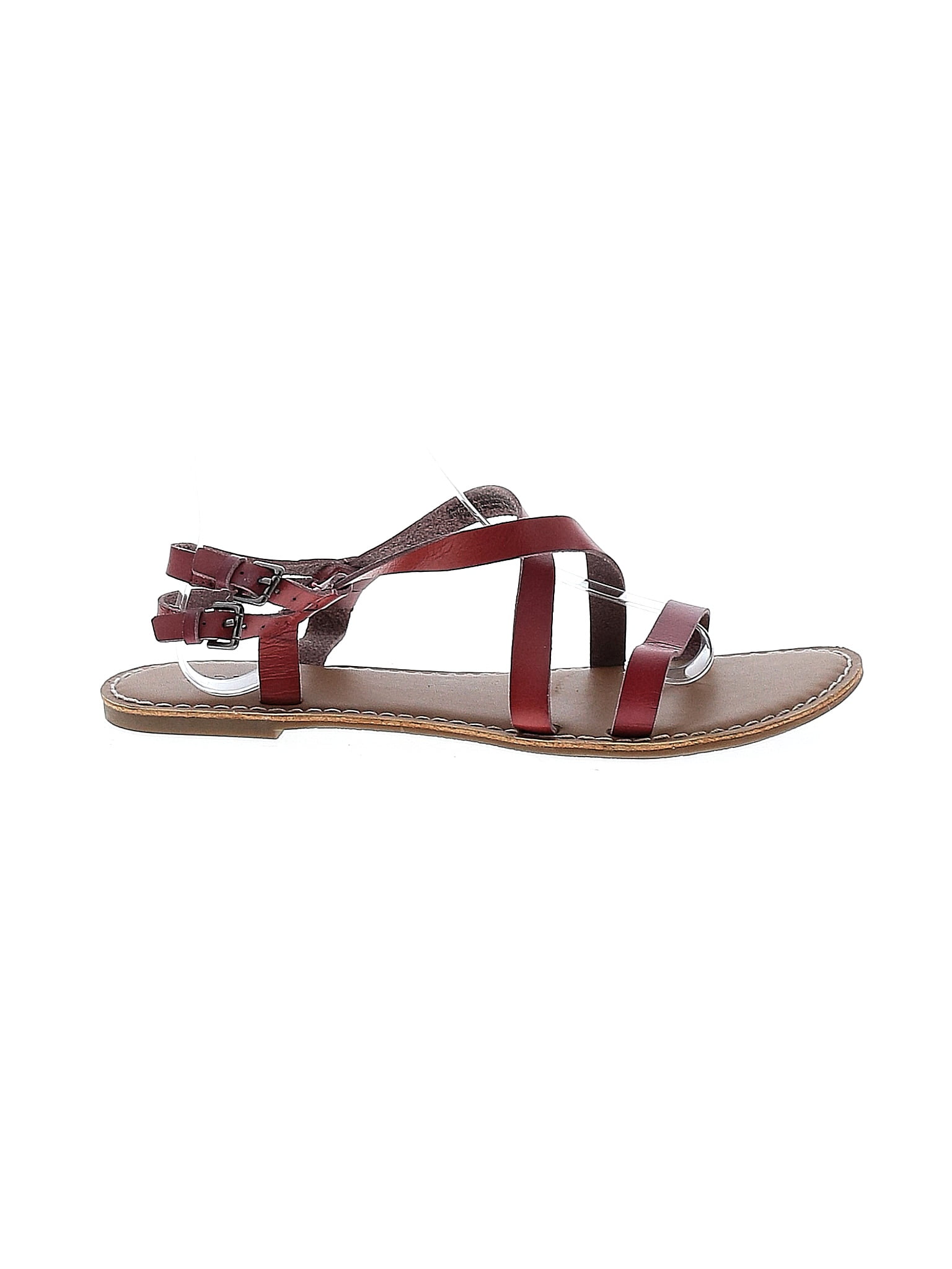 Old Navy Solid Maroon Burgundy Sandals Size 10 - 43% off | thredUP