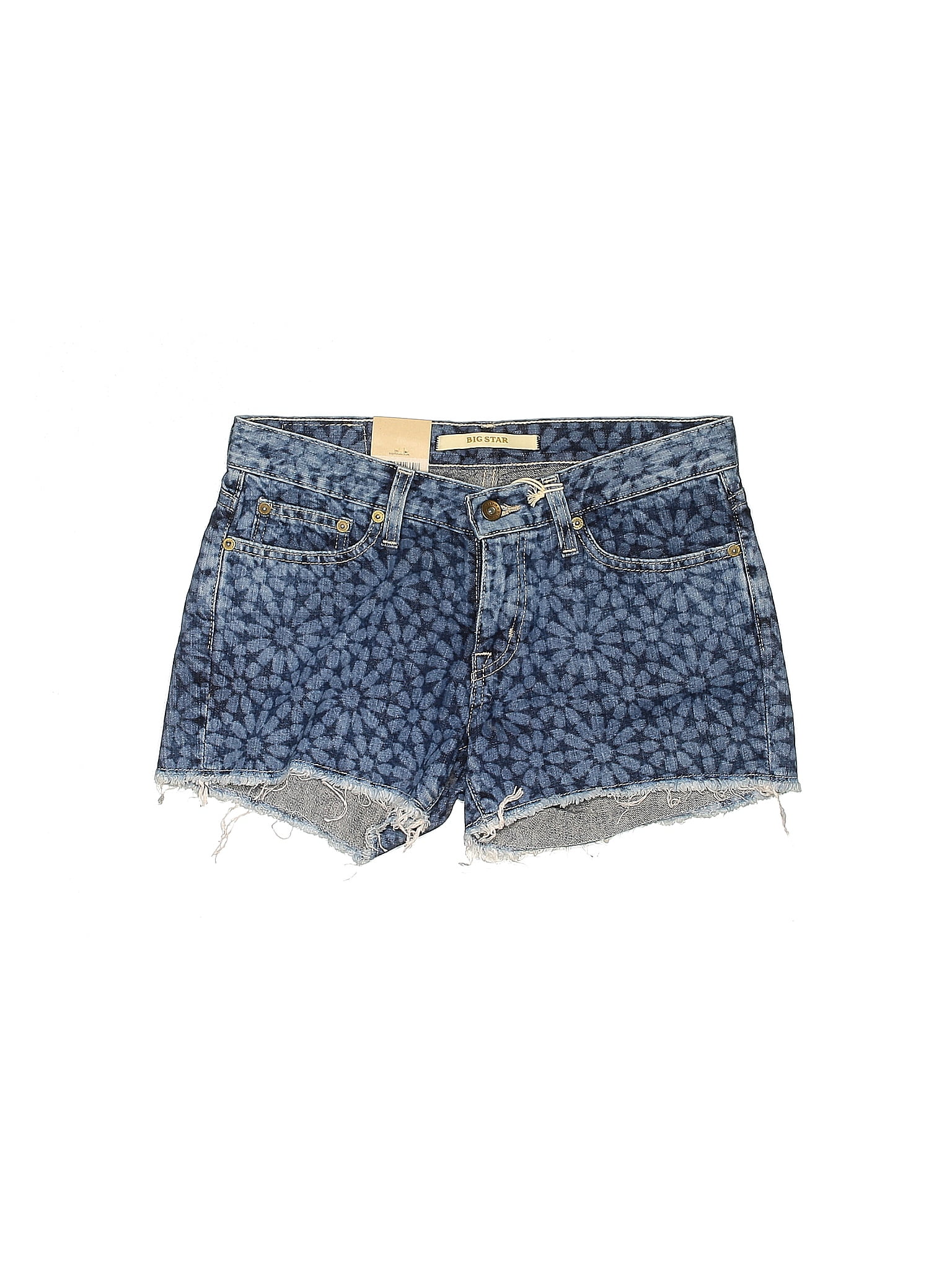 Big Star 100% Cotton Blue Denim Shorts 26 Waist - 77% off | ThredUp