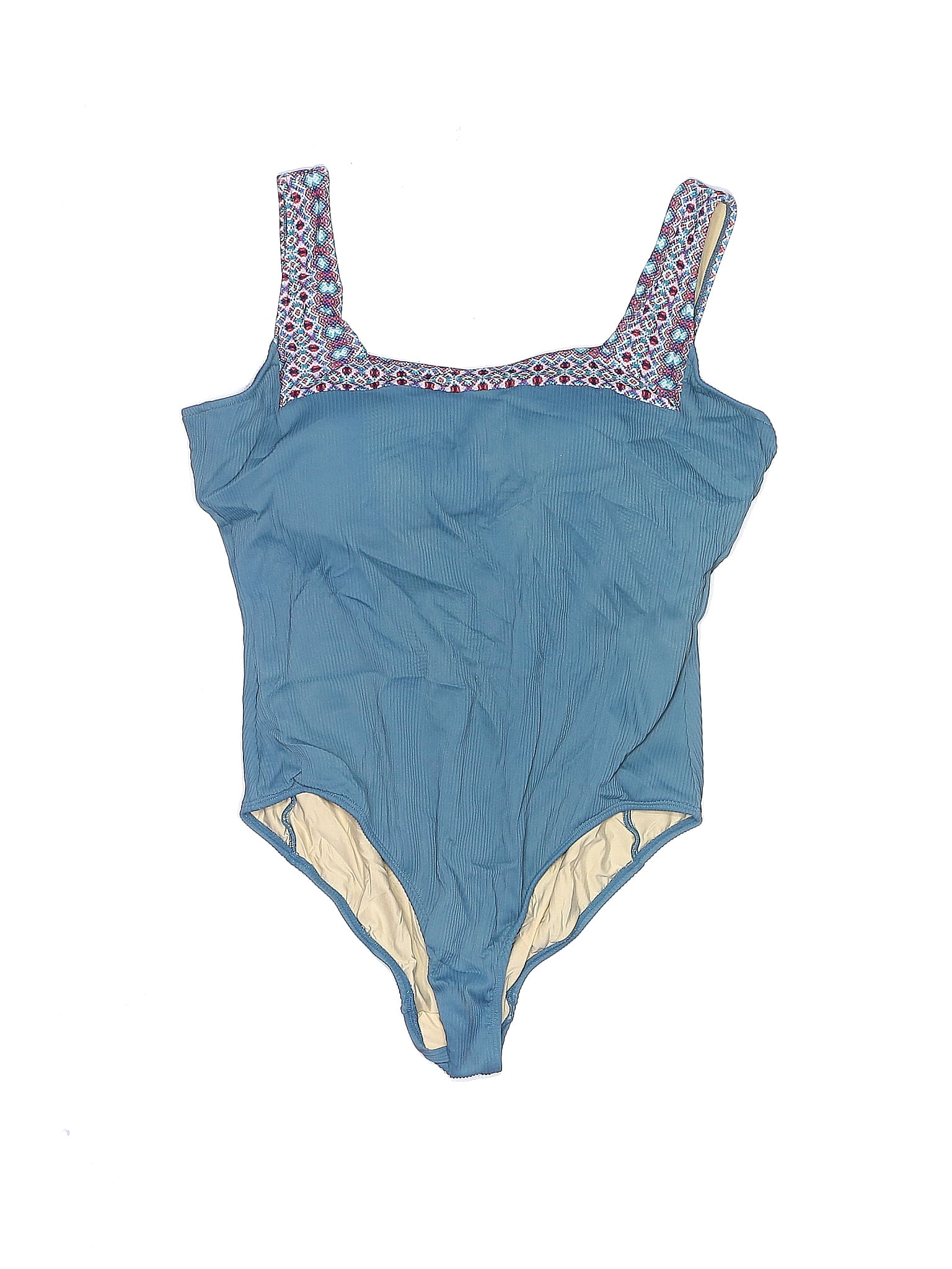 Swimsuits for all Solid Blue One Piece Swimsuit Size 18 (Plus) - 64% ...