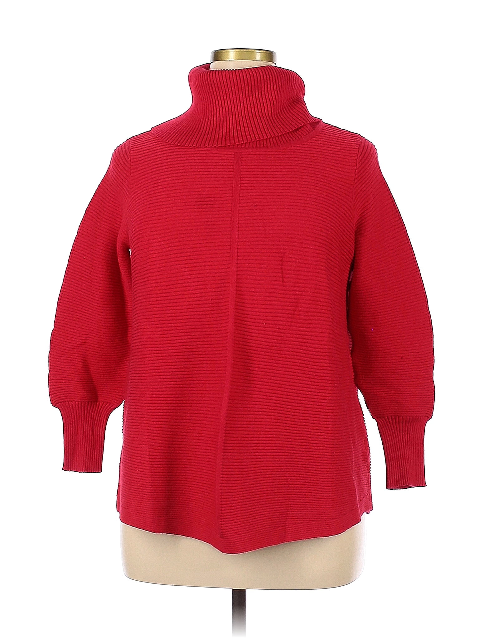 Cyrus Red Turtleneck Sweater Size 1X (Plus) - 60% off | thredUP
