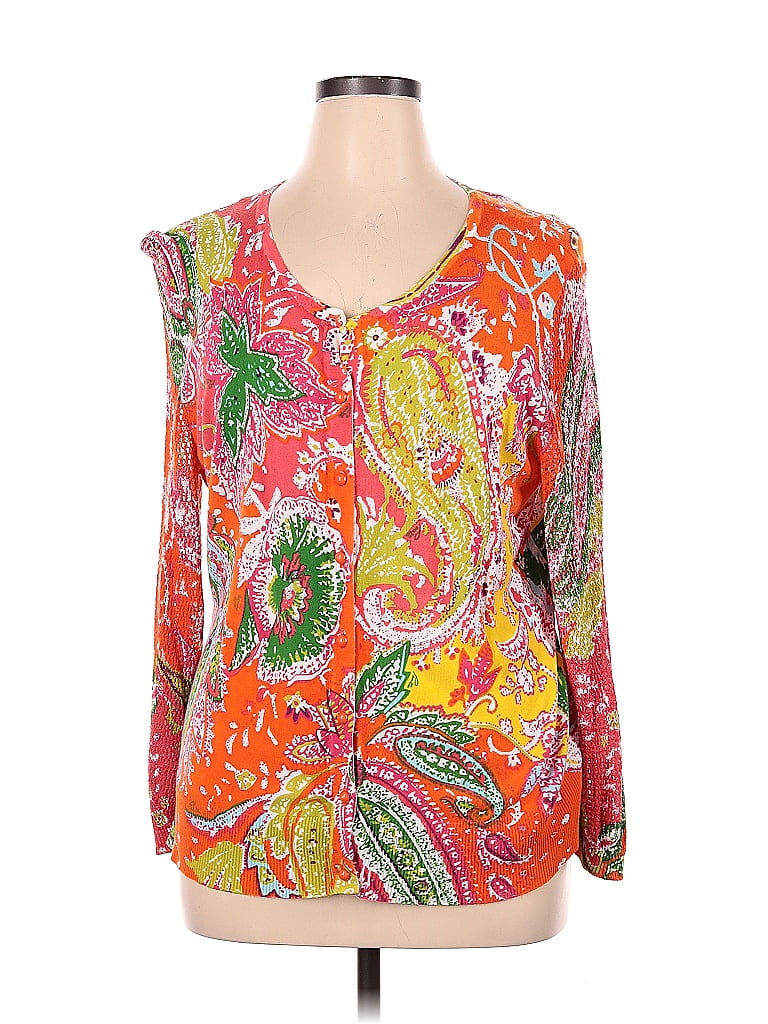 Nygard Collection Orange Cardigan Size XL - 86% off | thredUP