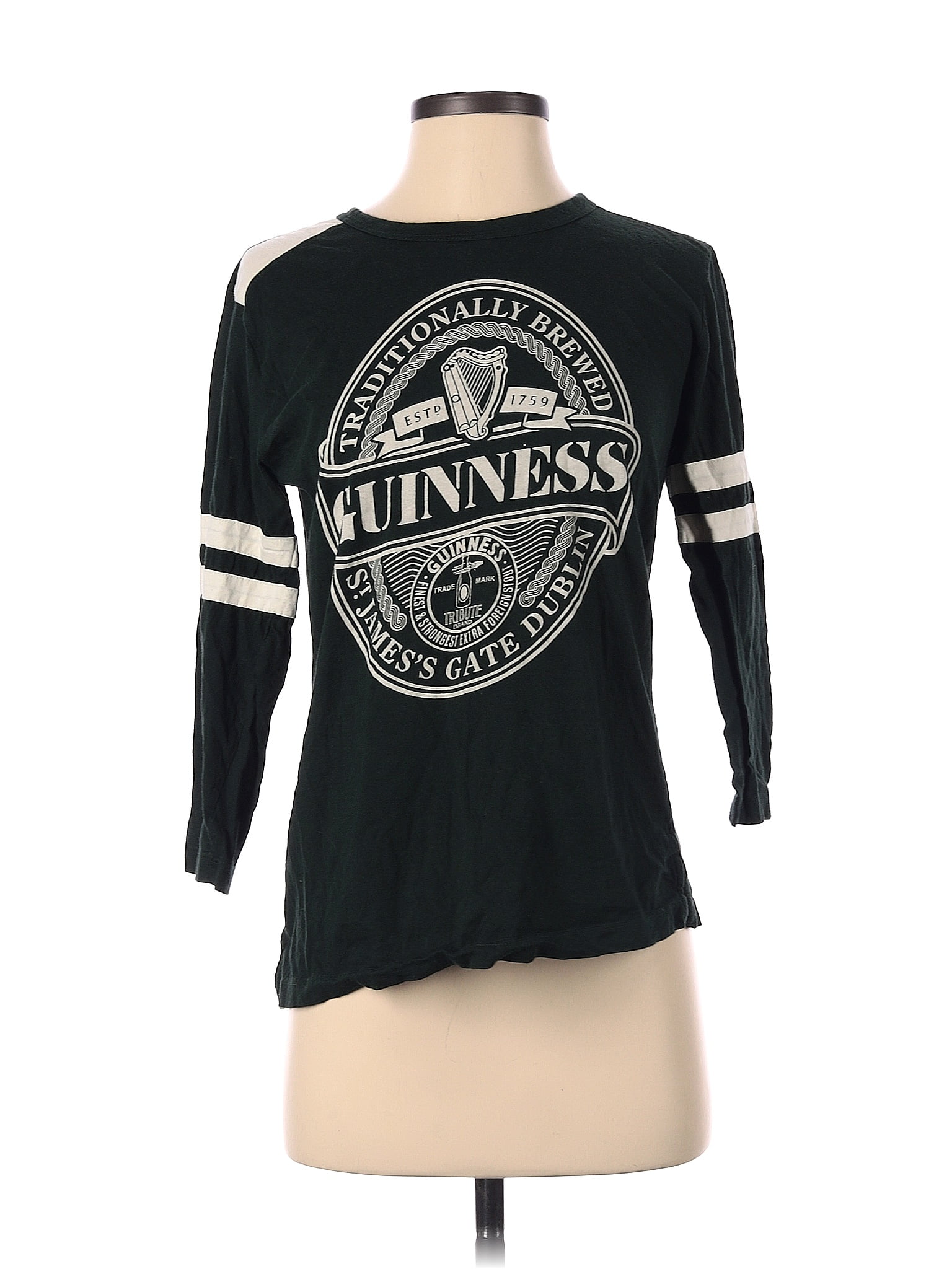 Guinness 100% Cotton Black Long Sleeve T-Shirt Size S - 18% off | thredUP