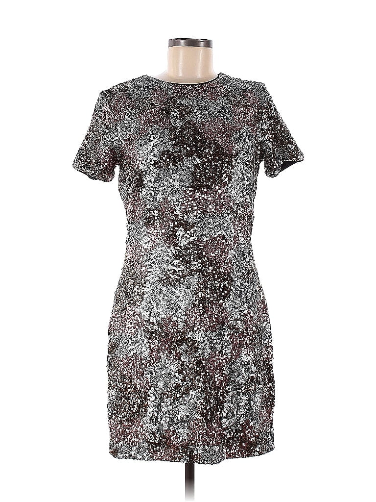 Dress The Population 100 Polyester Gold Holly Dress Size M 69 Off
