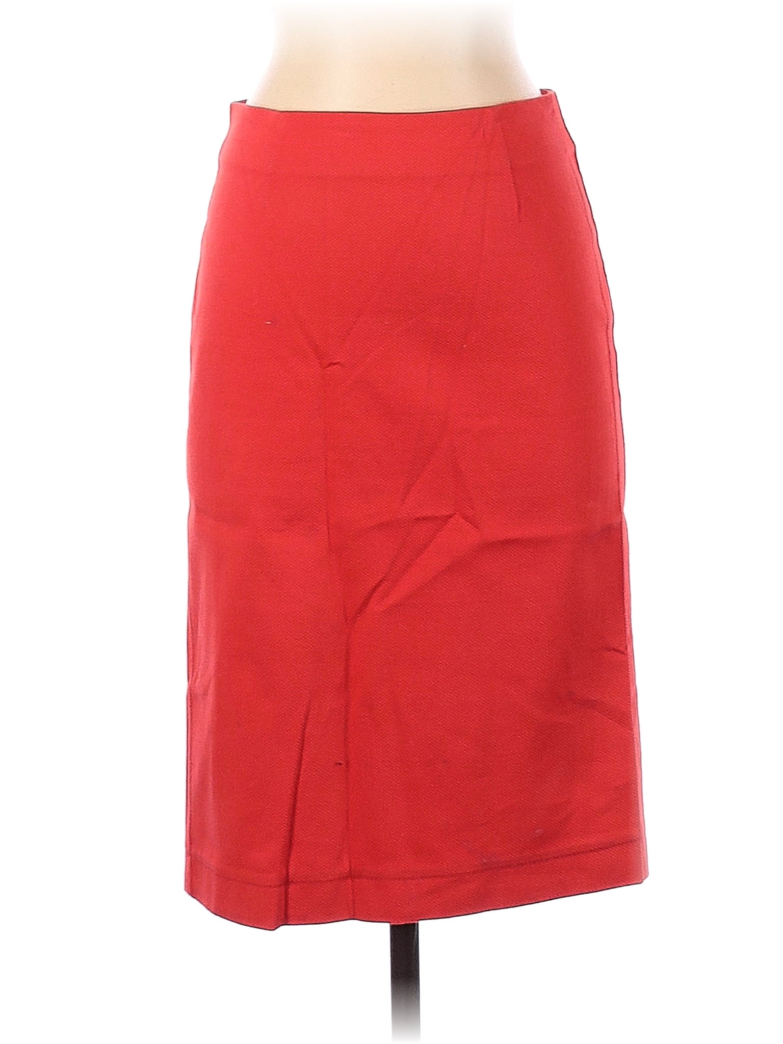 Socapri Solid Red Casual Skirt Size 40 It 85 Off Thredup