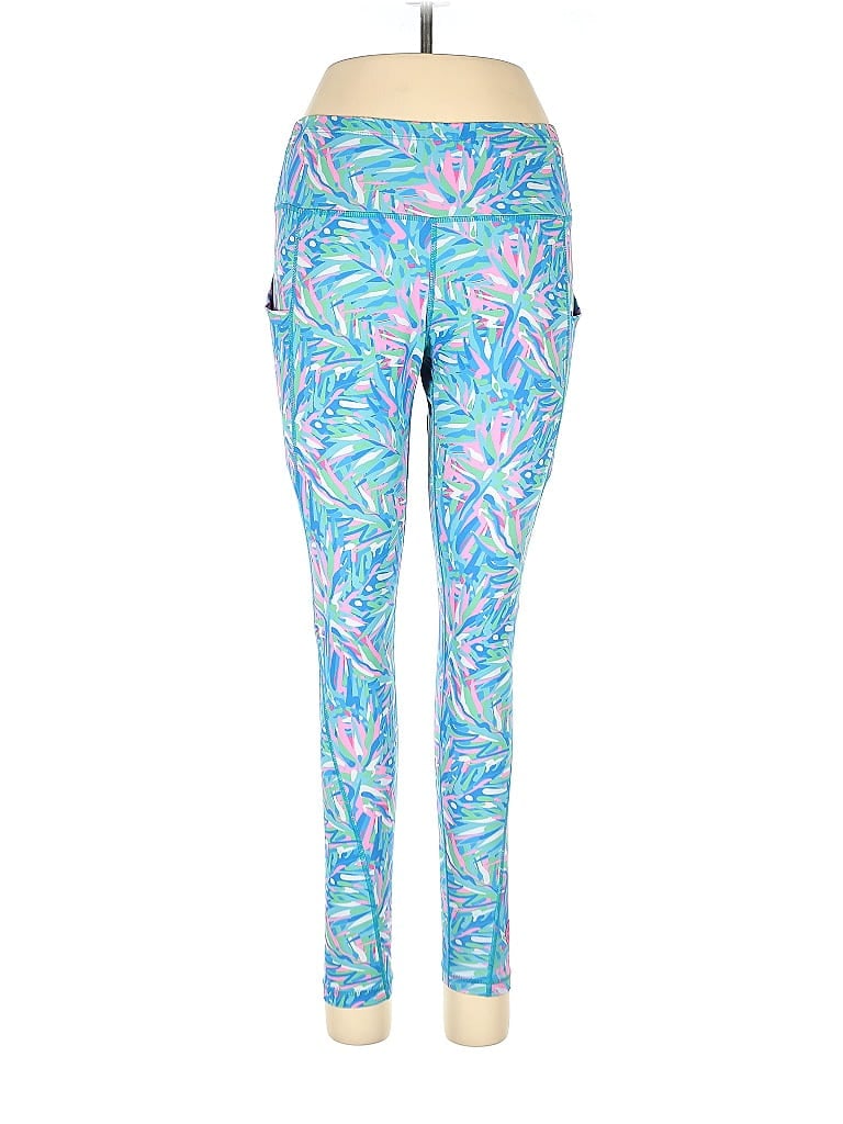 Simply Southern 100% Polyester Multi Color Blue Casual Pants Size L ...