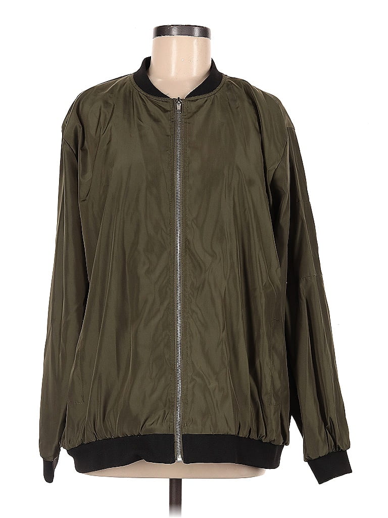 In'Voland Solid Green Track Jacket Size 8 - 90% off | ThredUp